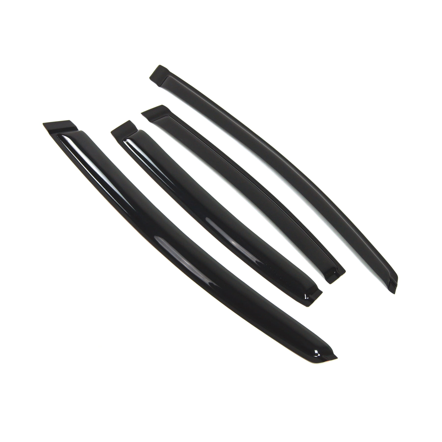 Tuningpros WD2-226 Outside Mount Window Visor Deflector Rain Guard Dark ...