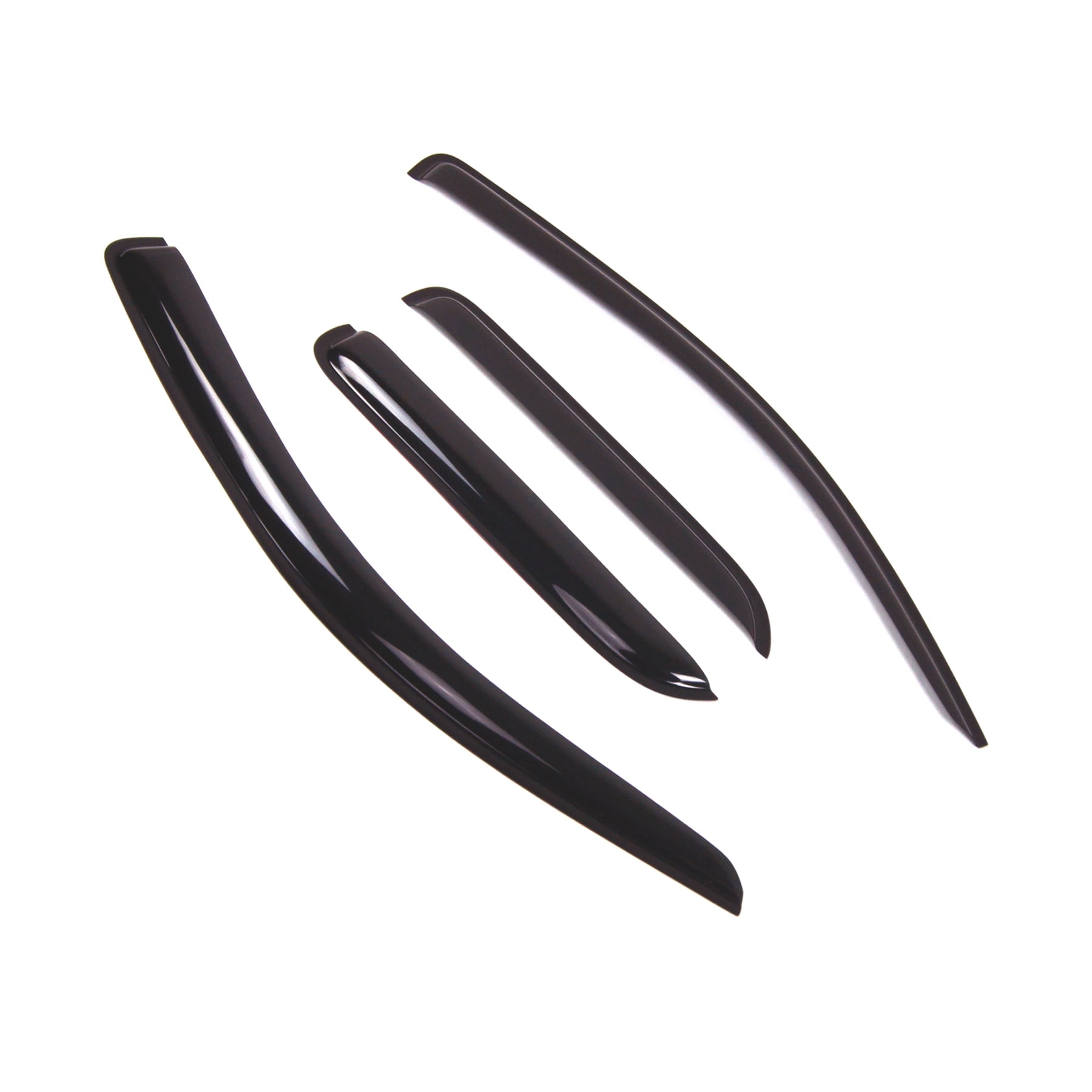 Tuningpros WD2-621 Outside Mount Window Visor Deflector Rain Guard Dark ...