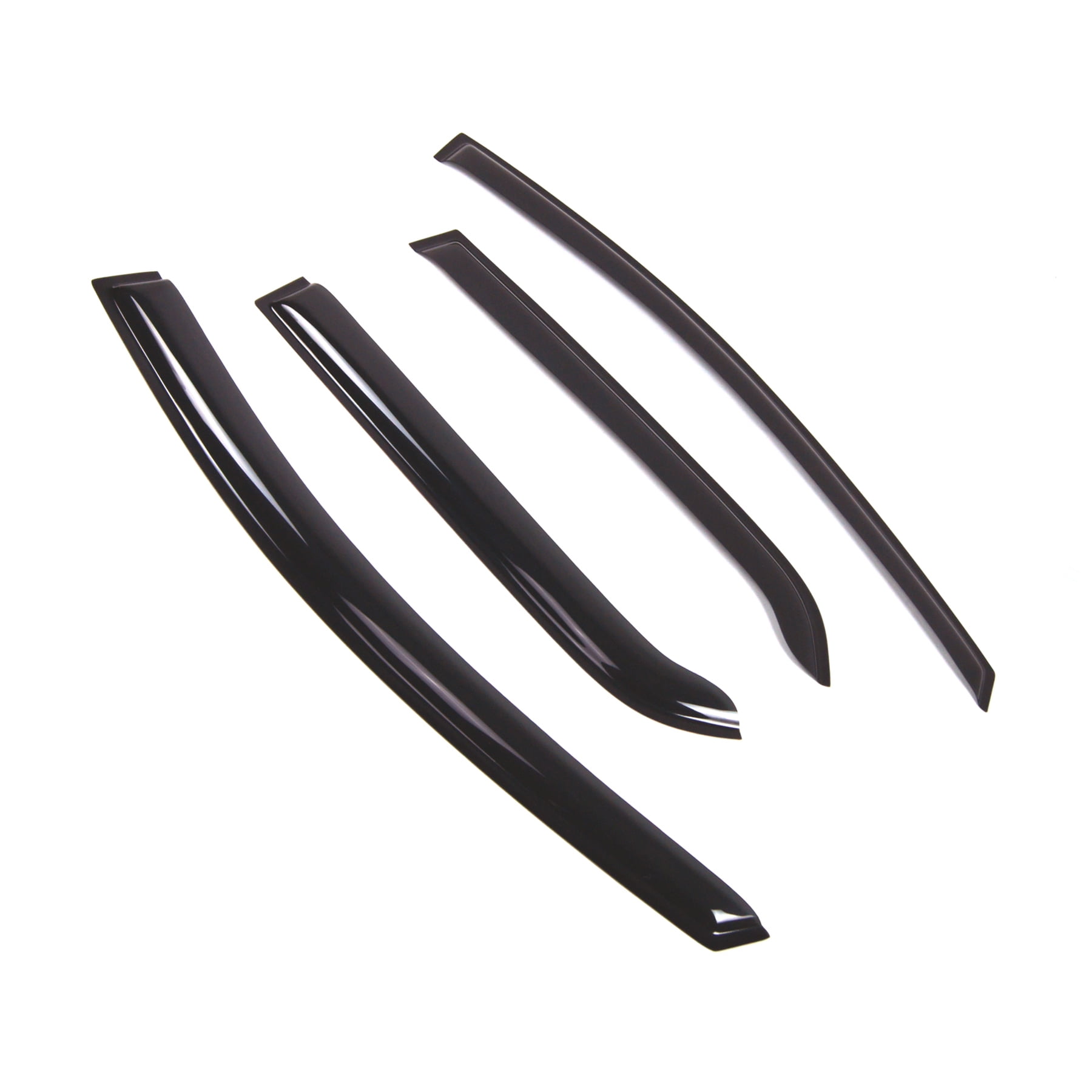 Tuningpros WD2-714 Outside Mount Window Visor Deflector Rain Guard Dark ...