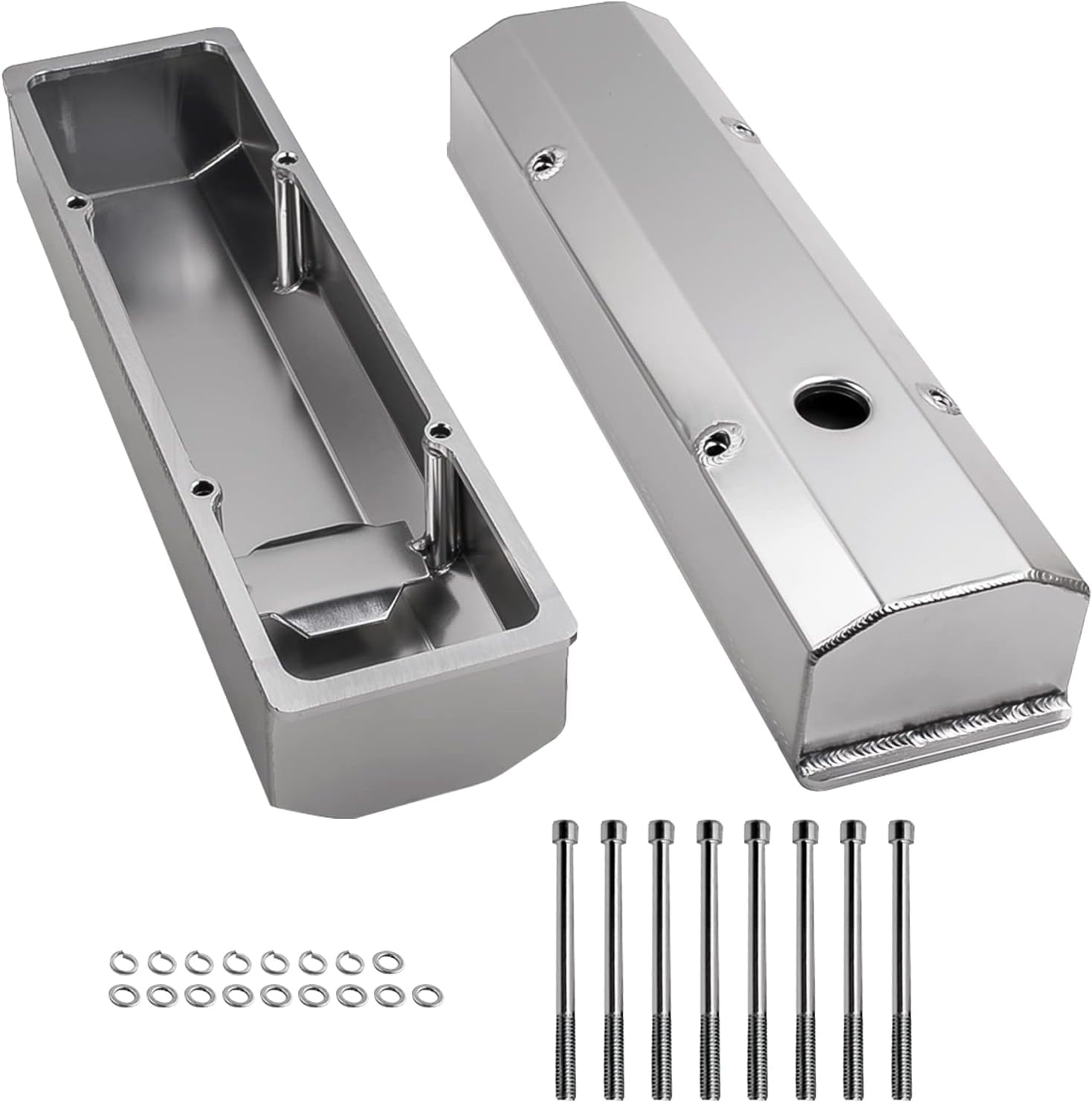 Tuningsworld VALVES Covers Aluminum for Chevy SBC 283 302 305 327 350 ...