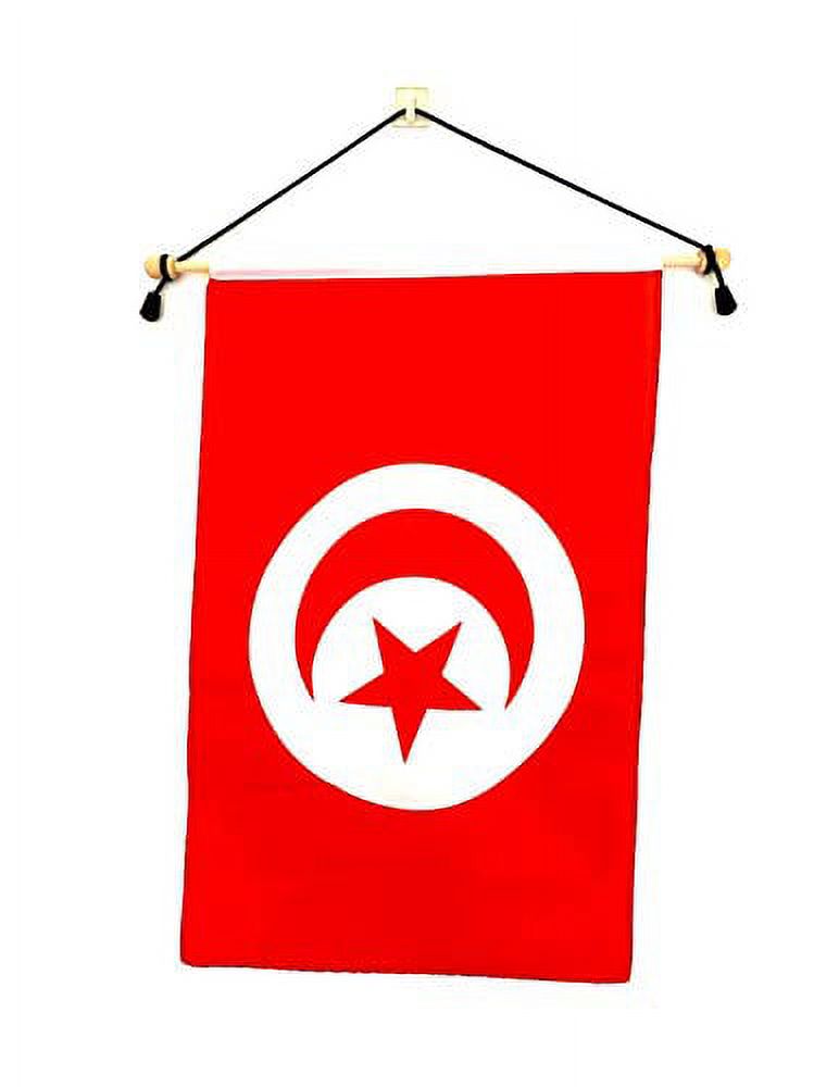 Tunisia 12"x18" Polyester Wall Banner Flags, 12 x18 Tunisian Wall or ...