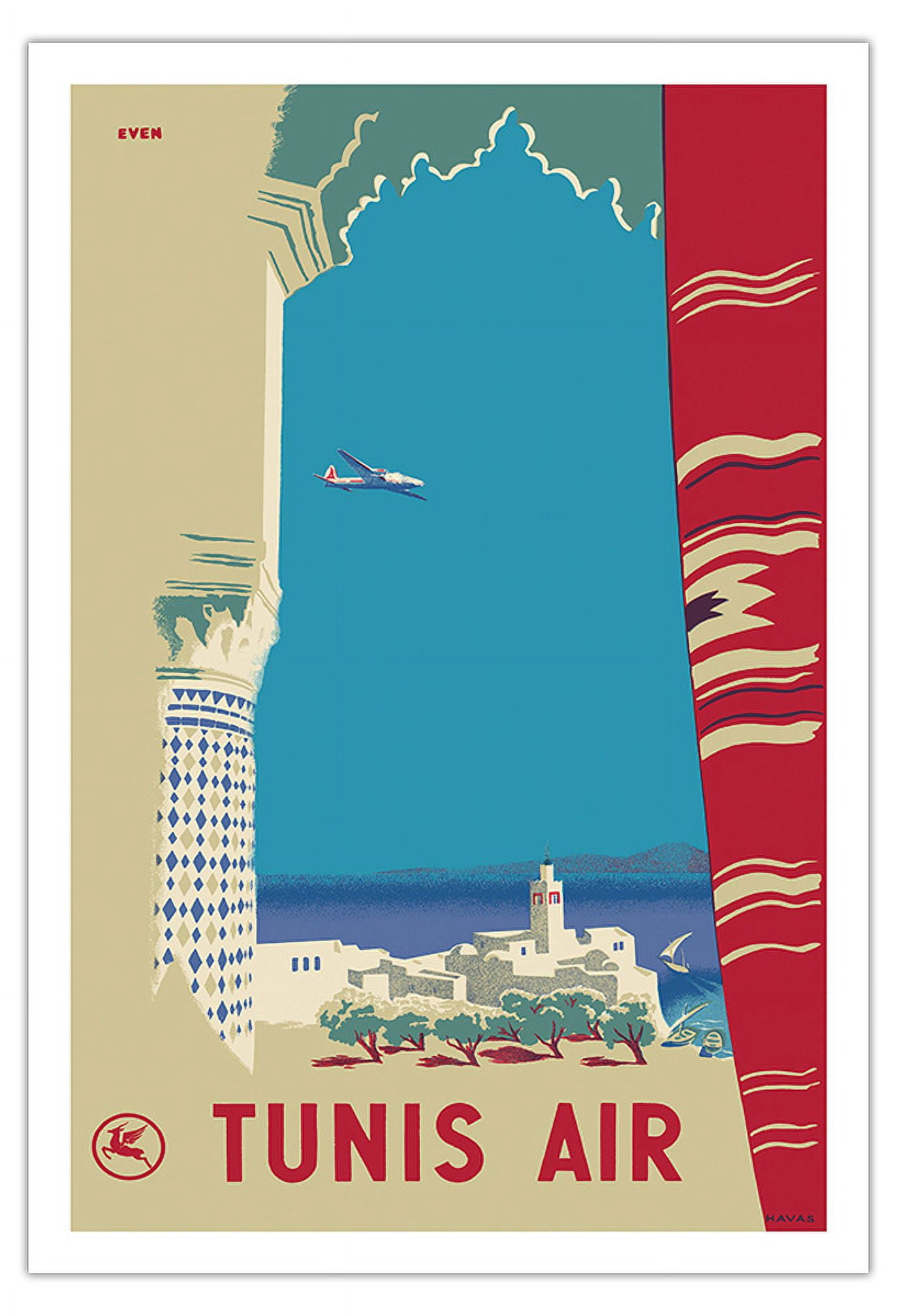 Tunisia Africa - Tunis Air (Société Tunisienne de l'Air) - Vintage ...