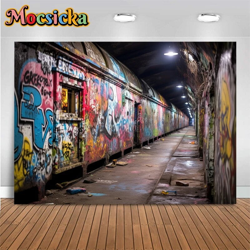 Tunnel Art Graffiti Background Photography Underground Castle Bomb ...