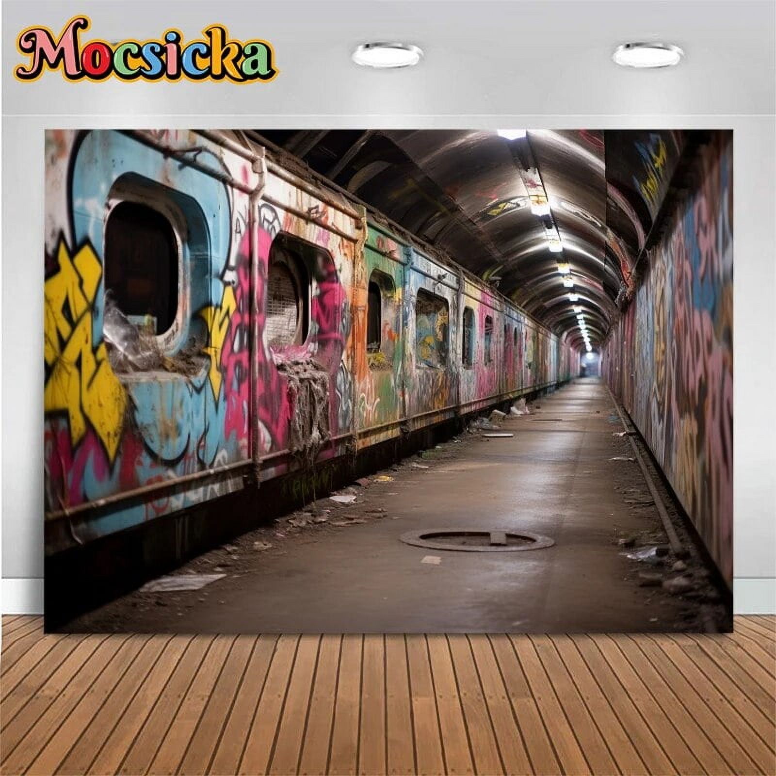 Tunnel Art Graffiti Background Photography Underground Castle Bomb ...