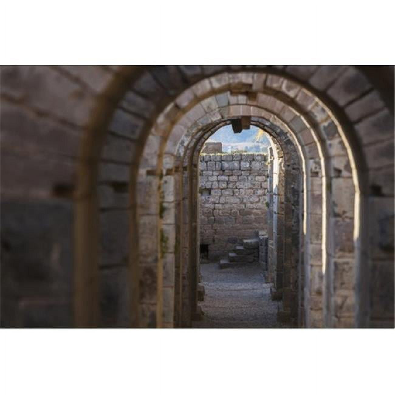 Tunnel Between The Temple of Trajan & The Theatre On The Acropole ...