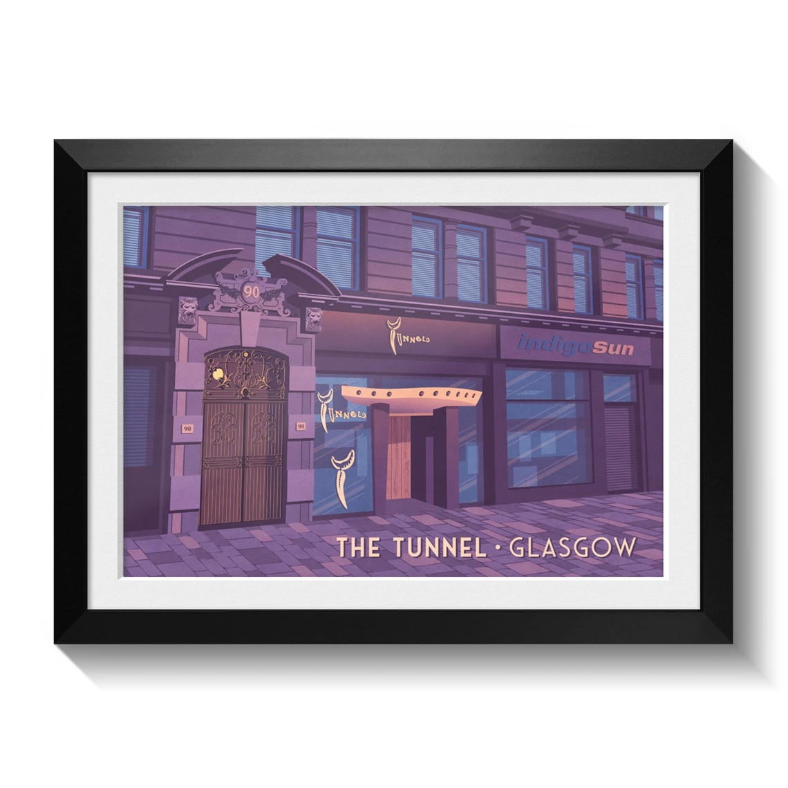 Tunnel Glasgow Nightclub Poster, The Tunnel, Glasgow Nightlife ...