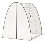 Tunnel Greenhouse, 6x6x6.6ft Hoop House with Sandbags, Gothic Arch, 2 ...