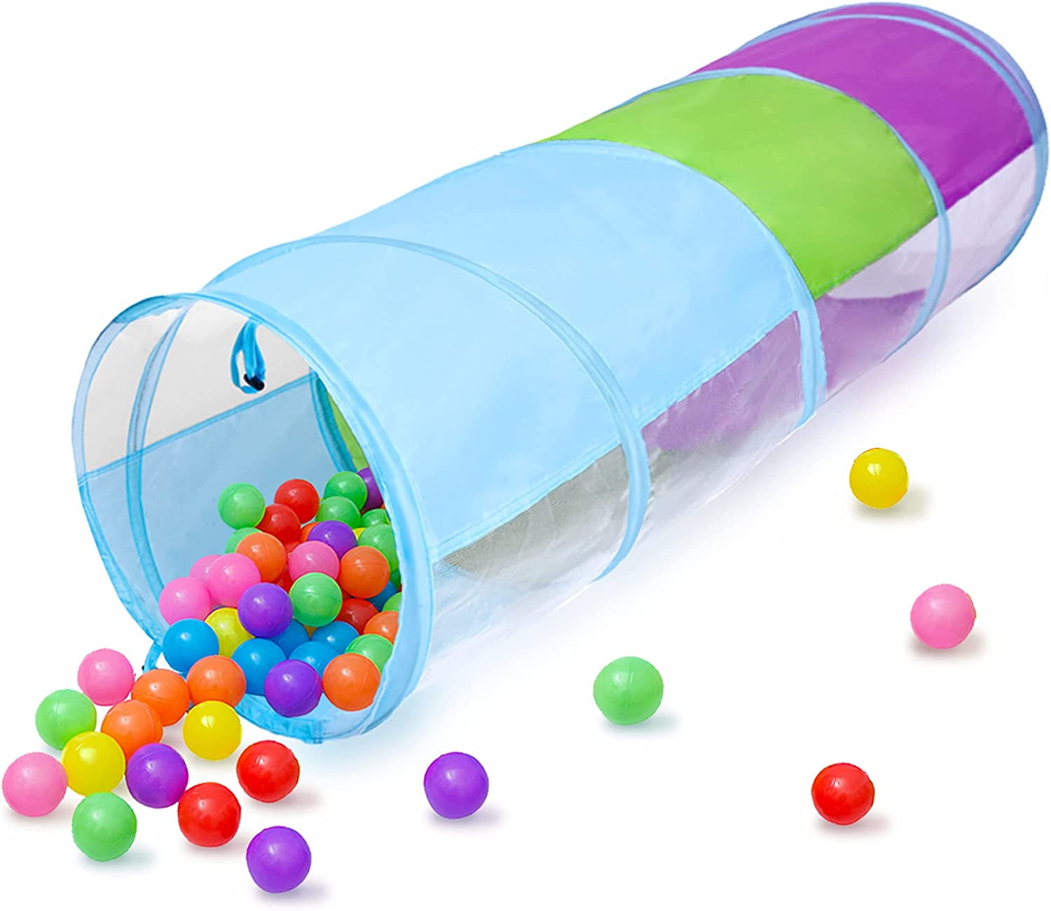 Collapsible Child Tube: Foldable Pop Up Play Tunnel for Toddlers 1-3 ...