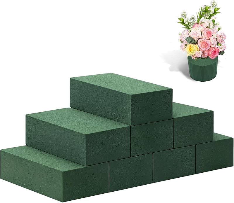 Tunnkit 12 Pcs Wet & Dry Floral Foam Blocks for Fresh and Artificial ...