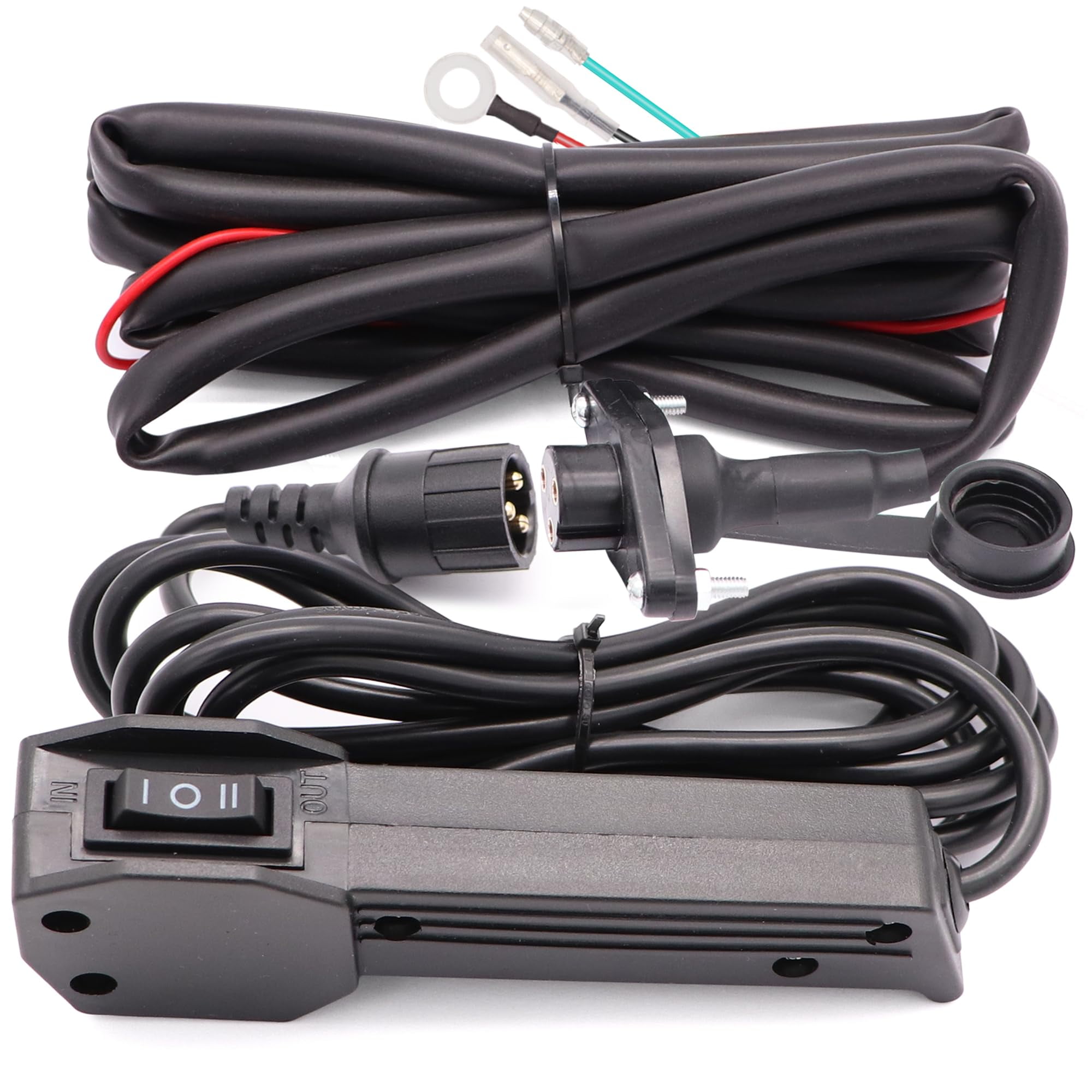 TuoLauthon 12V Winch Corded Manual Hand Remote Control Kits for ATV UTV ...