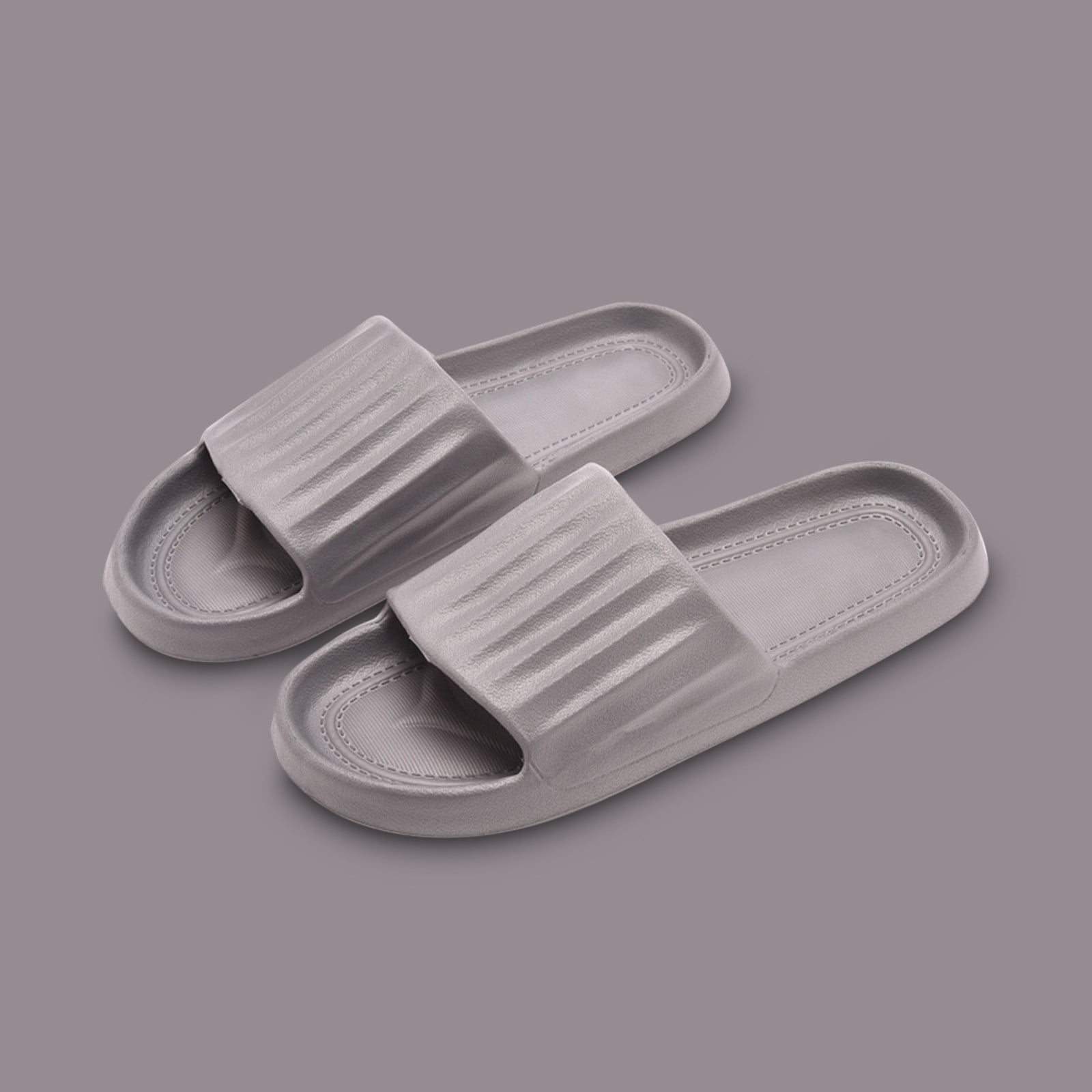 Tuobarr Womens Slides Women Men Slippers Home Couple Shoes Indoor ...