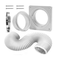 8 ft. Semi-Rigid Dryer Vent Kit with Close Elbows and Flexible Duct ...