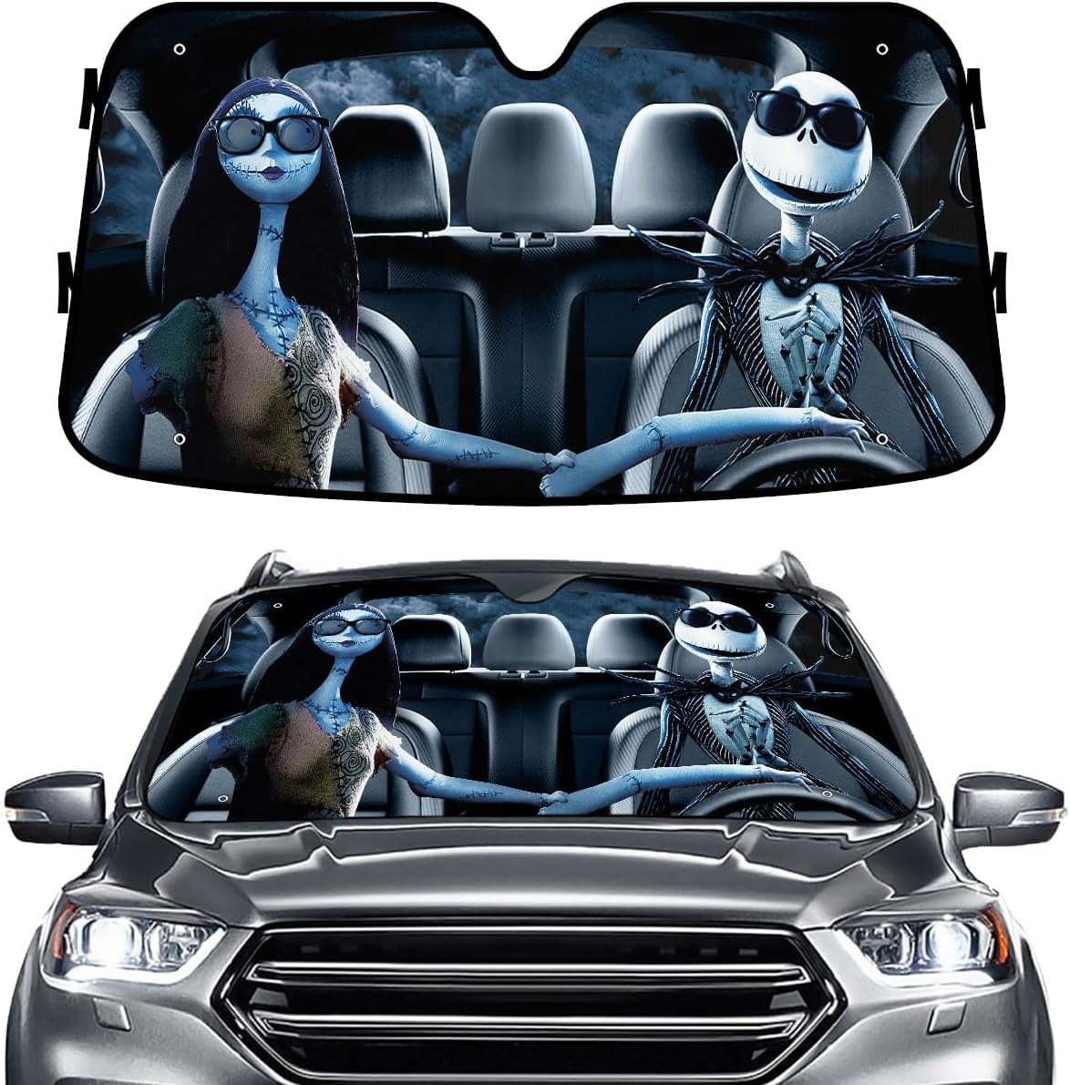 Tuoxiukan Foldable Windshield Sun Shade for Truck SUV Hatchback ...