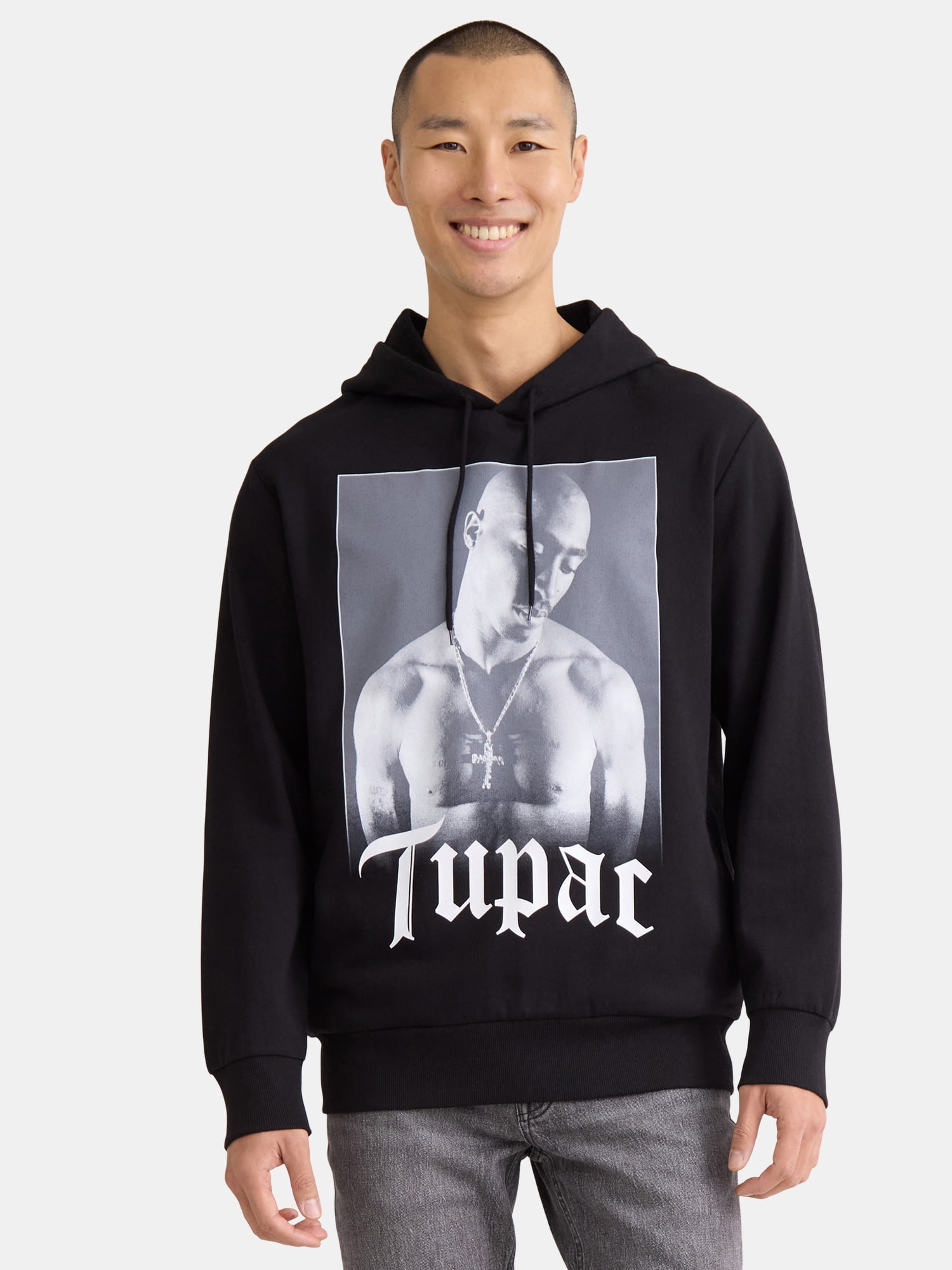 Bravado Tupac Graphic Hooded Sweatshirt, Men's & Big Men's Sizes S-3XL ...
