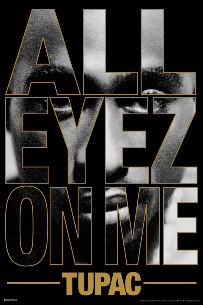 Tupac Posters 2Pac Poster All Eyez on Me Photo 90s Hip Hop Rapper ...