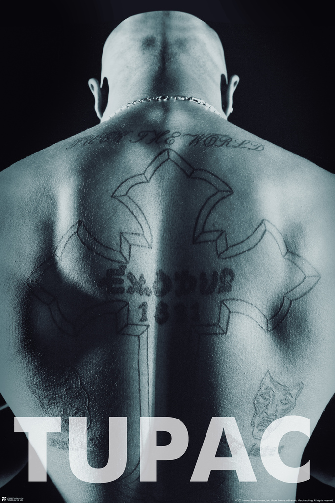 Tupac Posters 2Pac Poster Back Tattoo 90s Hip Hop Tupac Posters For ...
