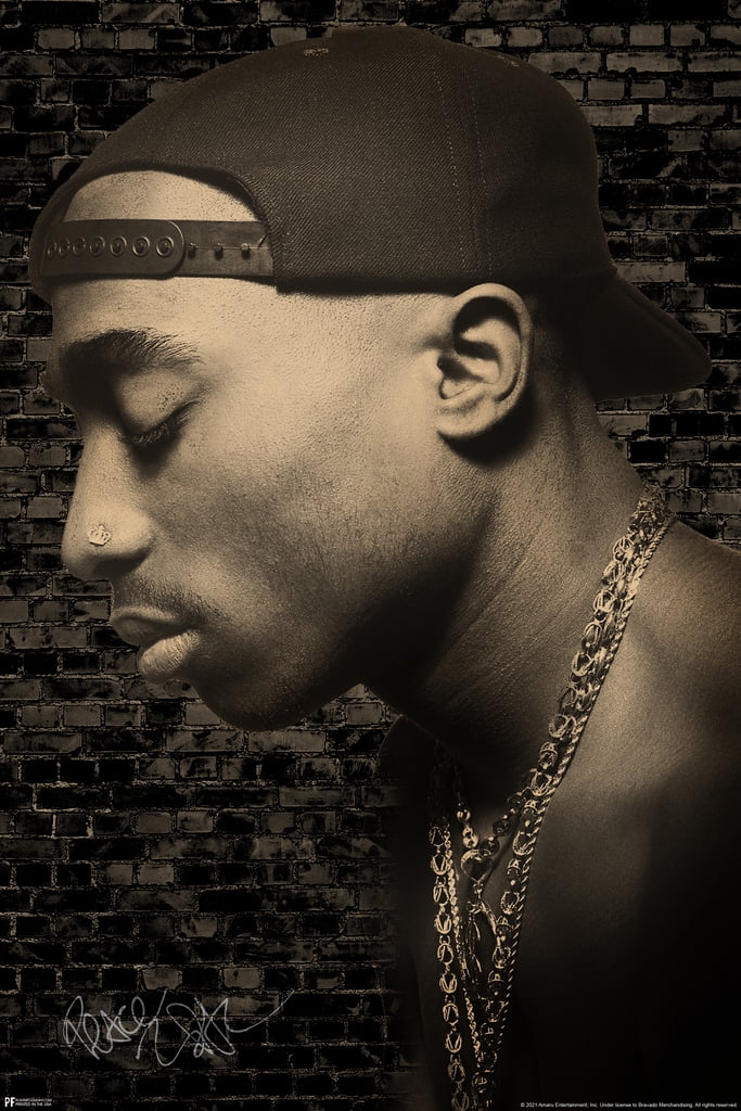 Tupac Posters 2Pac Poster Peace and Love Handwriting 90s Hip Hop Rapper ...