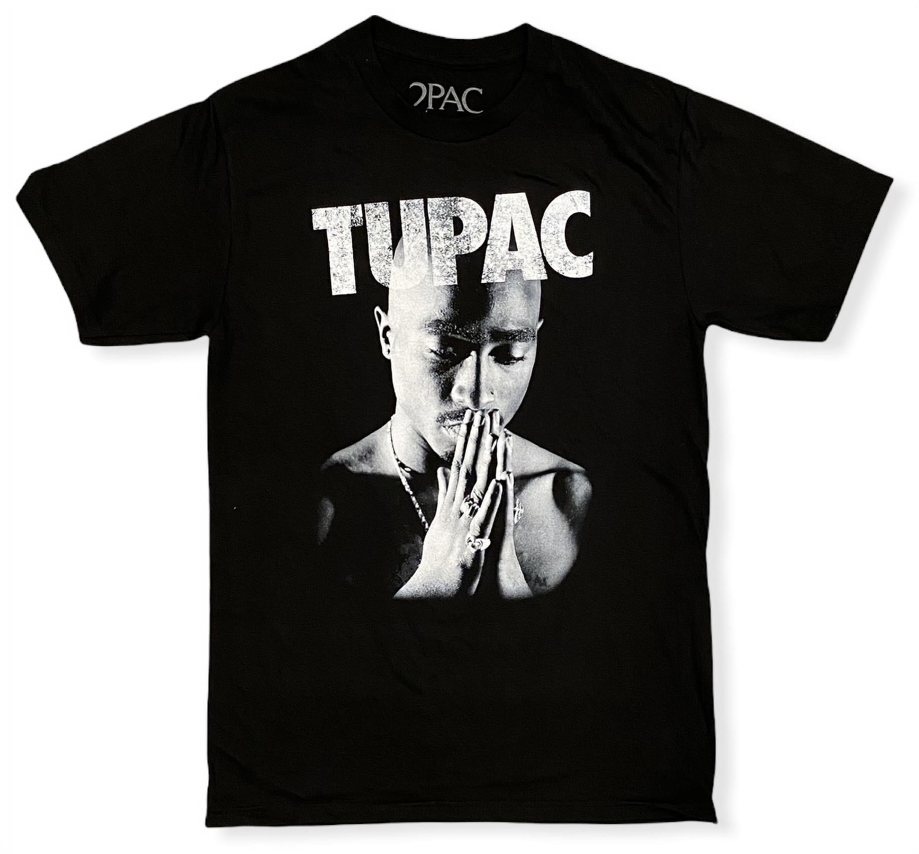 Tupak Shaku Men's Officially Licensed Hand Prayer Graphic Hip Hop Rap ...