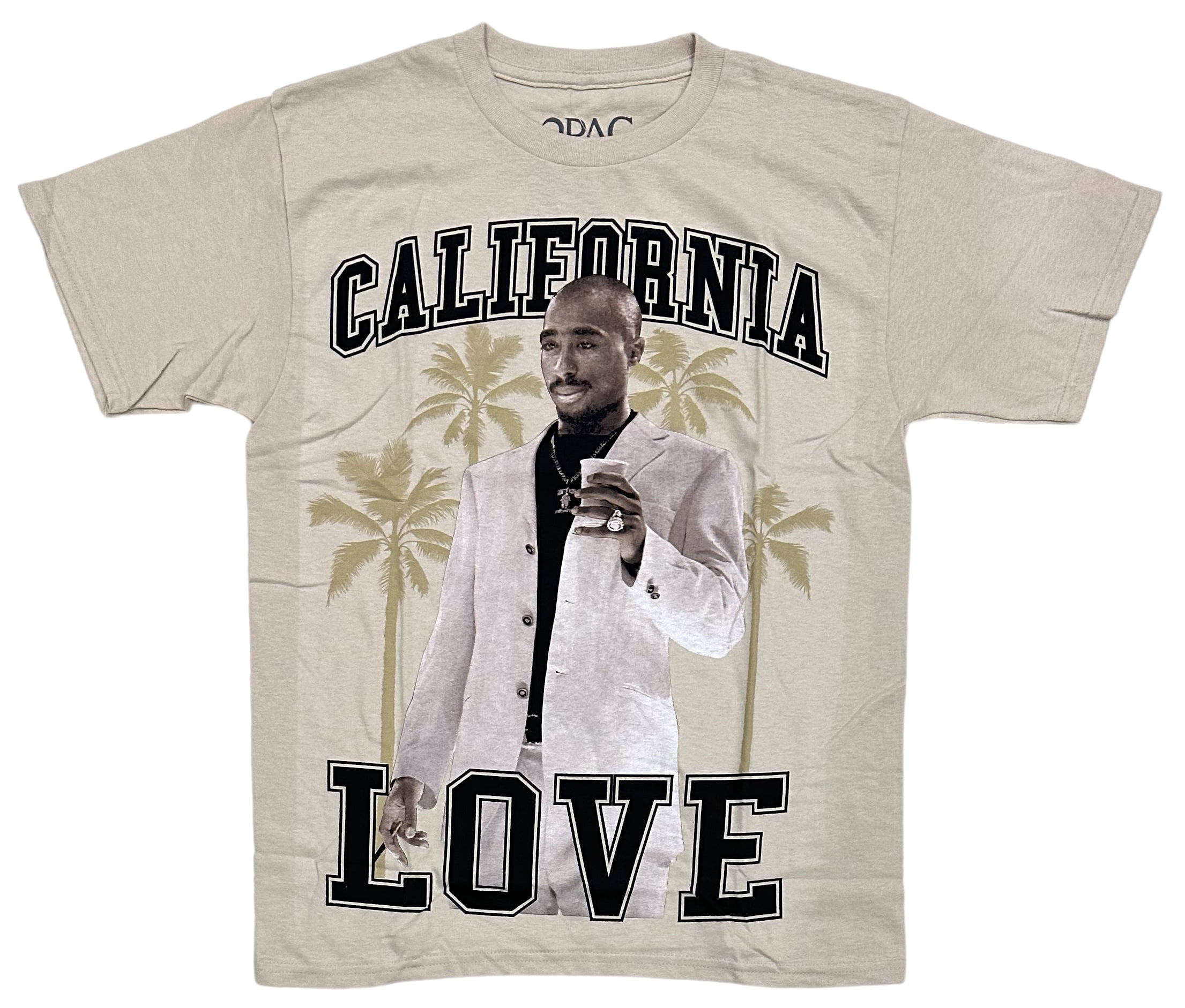 Tupak Shakur Men's Official Merchandise California Love Graphic Tee T ...