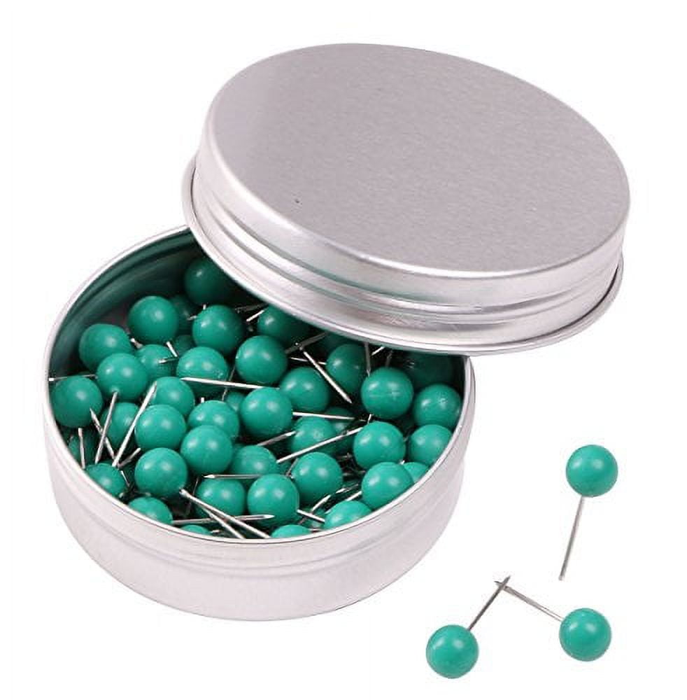 Tupalizy 100PCS 1/4 Inch Small Round Head Map Tacks Pins for Home ...