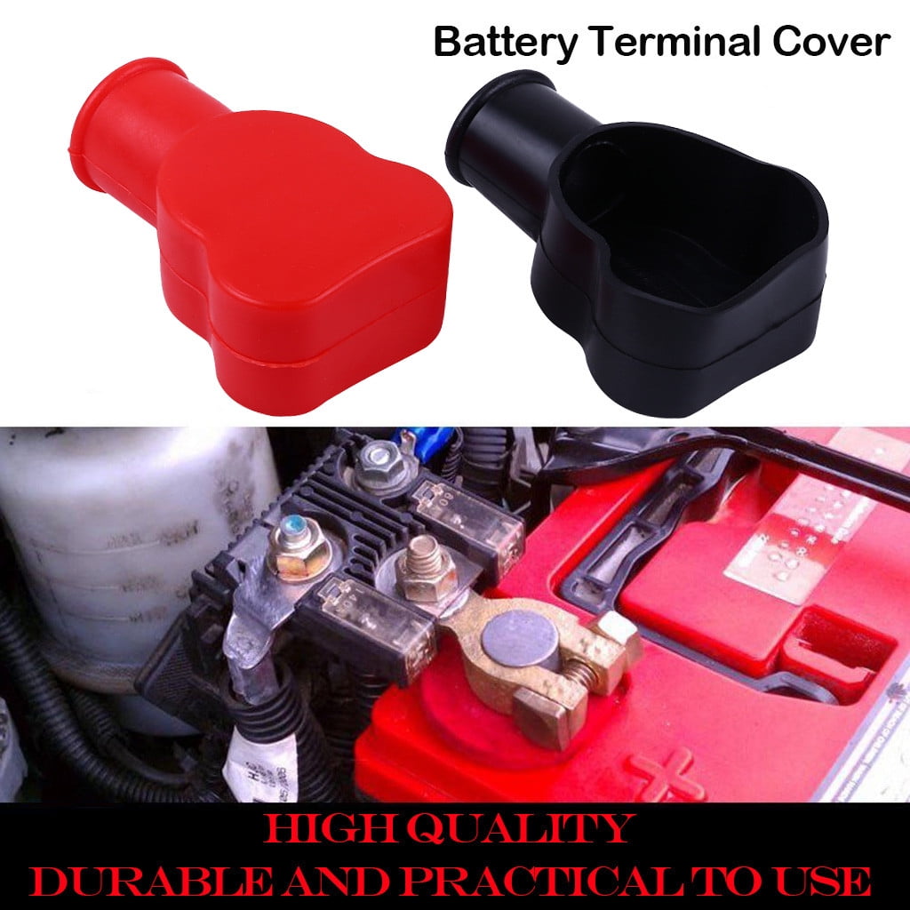 Tuphregyow 2pc Car Battery Terminal Covers: Insulating Protectors for ...