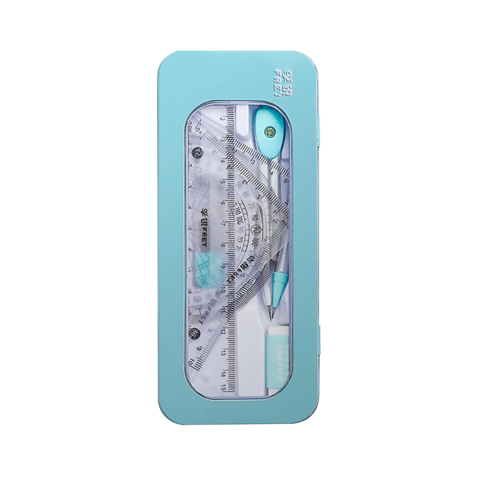 Tuphregyow 7 Piece Math Geometry Kit for Students Includes Shatterproof ...