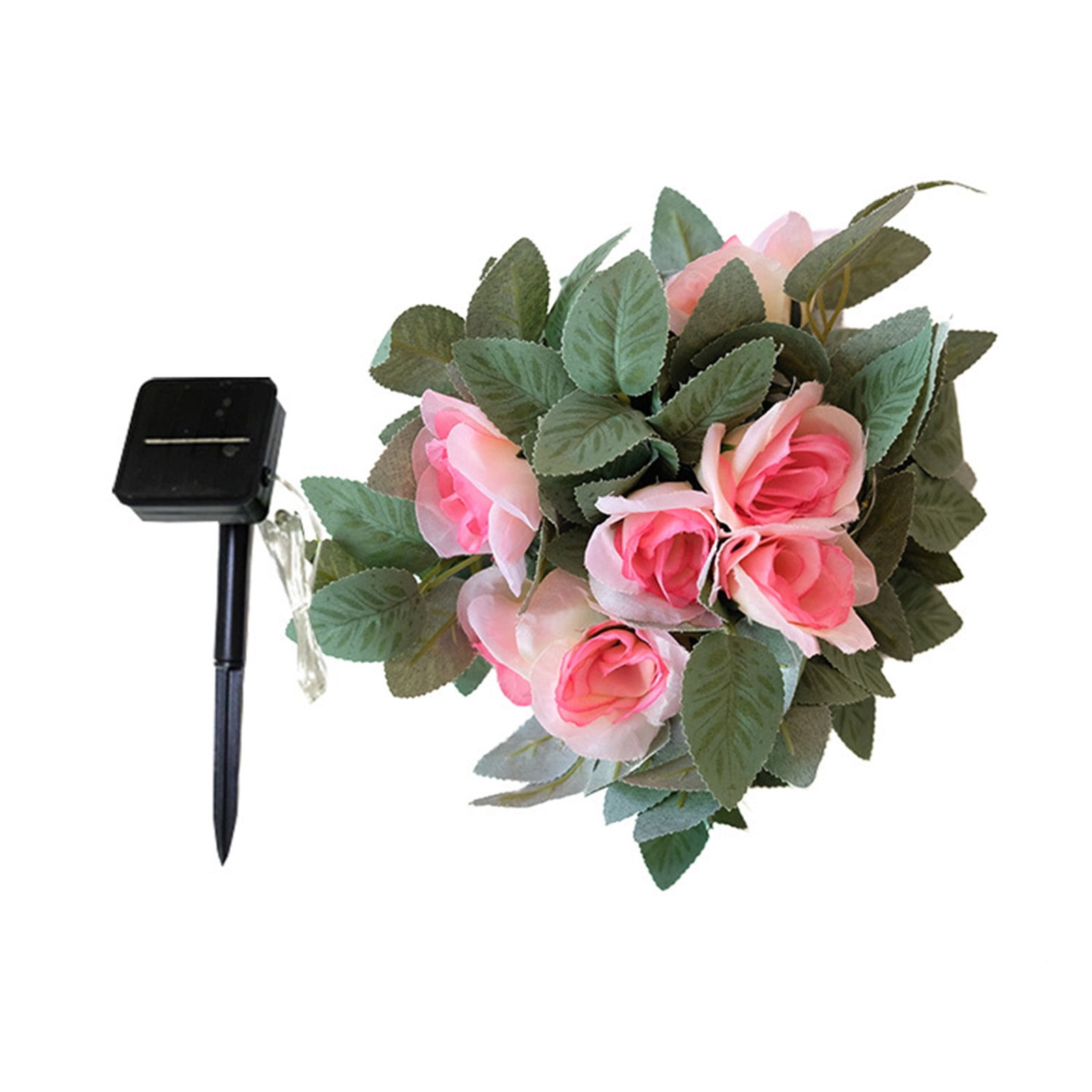 Tuphregyow Color-Changing Solar Rose Flower Lights for Outdoor Garden ...