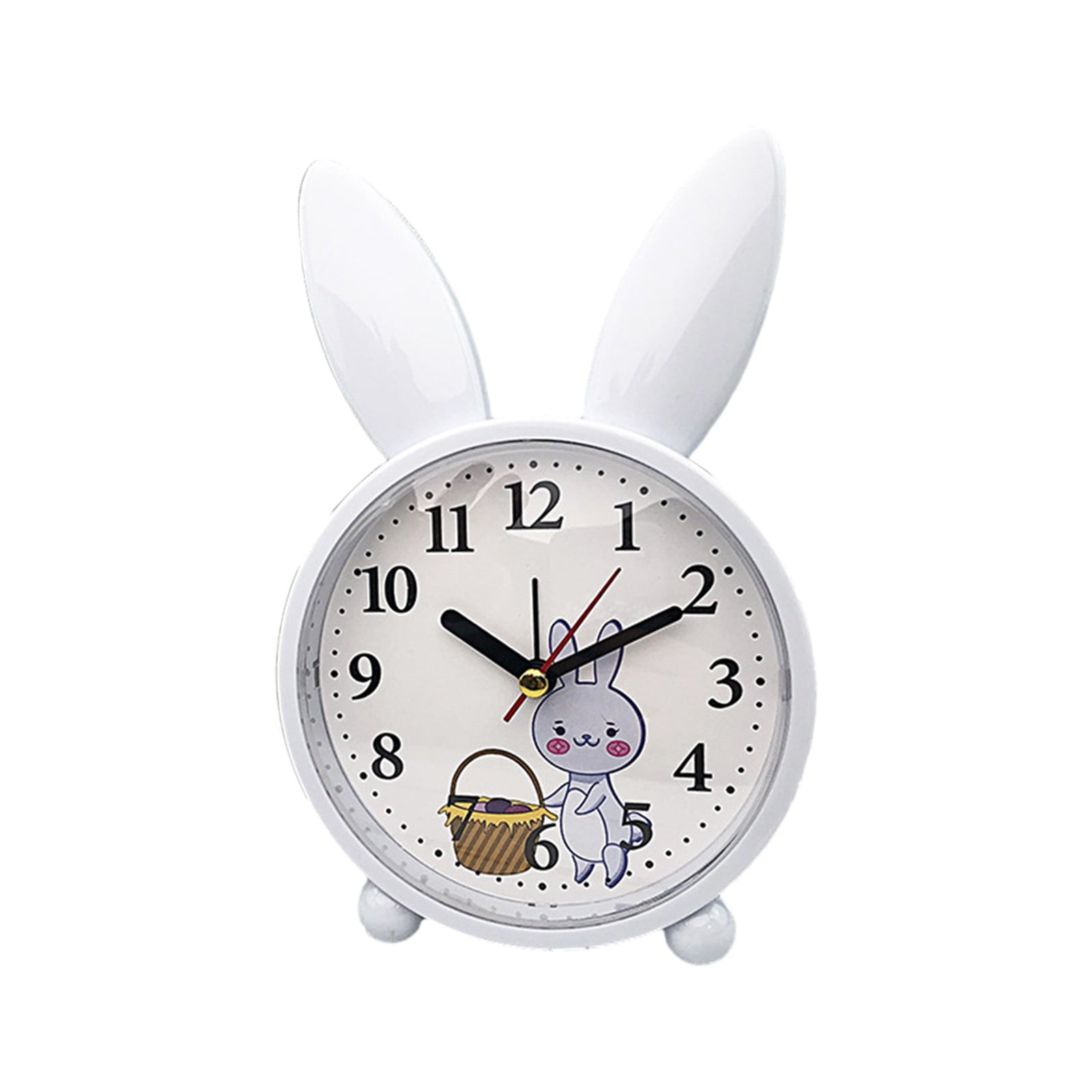 Tuphregyow Creatives Small Alarm Clock, Cute Rabbit Bedhead, Cute ...