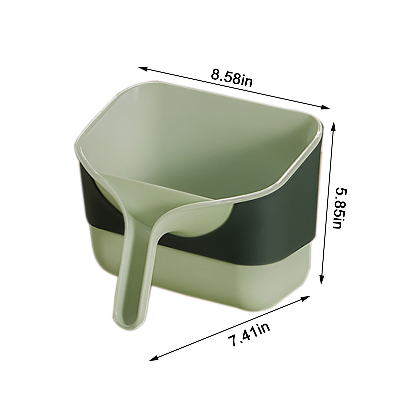 Tuphregyow Door Mounted Trash Can with Handle Space Saving Solution for ...