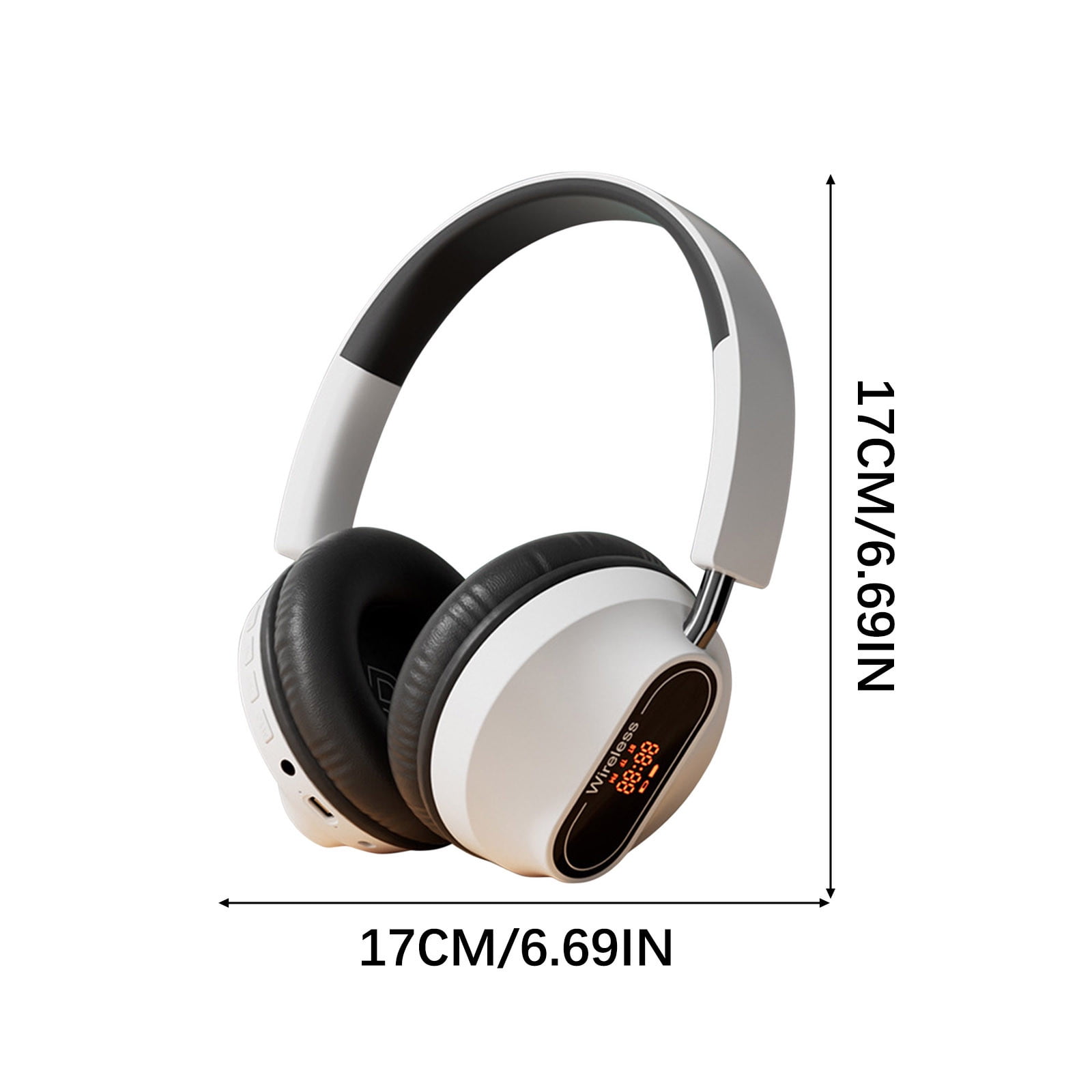 Tuphregyow Headworn Bluetooth Earphones With Display Screen And Sound ...