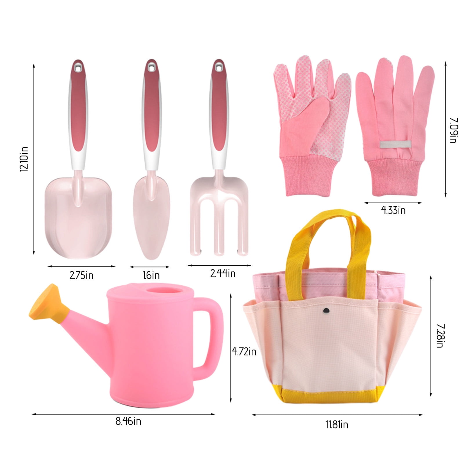 Tuphregyow Kids Gardening Tools Set-6 PCS Garden Tool Set For Kids ...