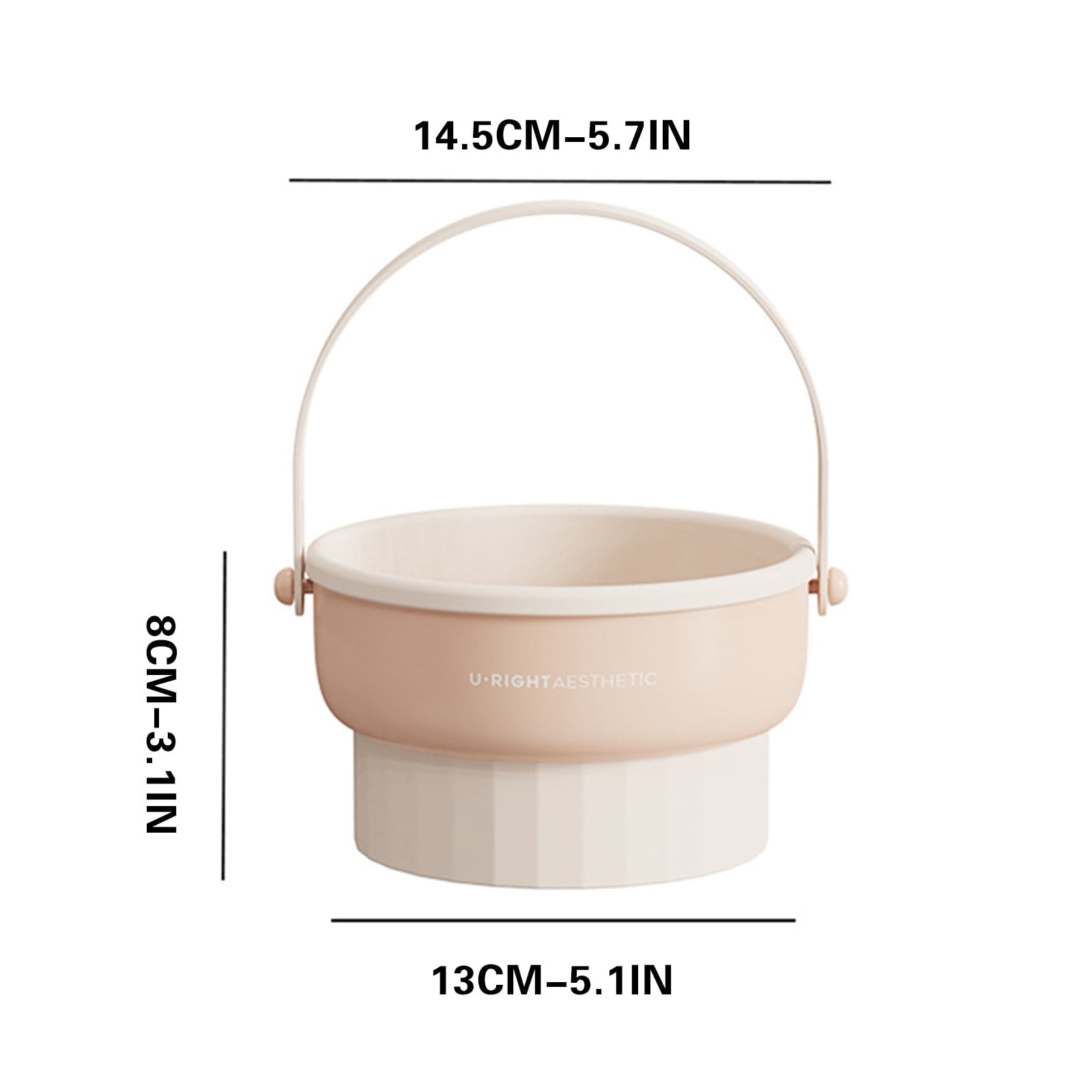 Tuphregyow Makeup Brush Cleaning Storage Box Detachable Multi-function ...