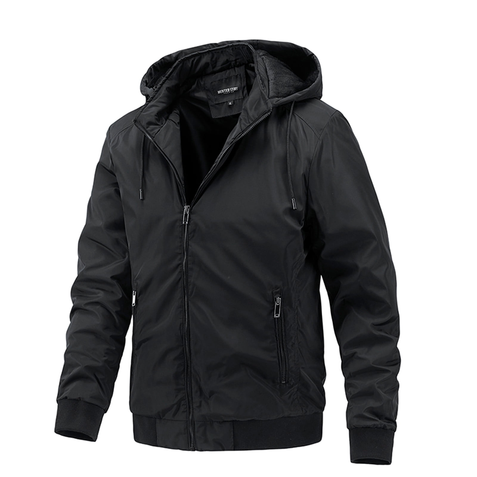 Tuphregyow Men's Waterproof Lightweight Hooded Softshell Jacket ...