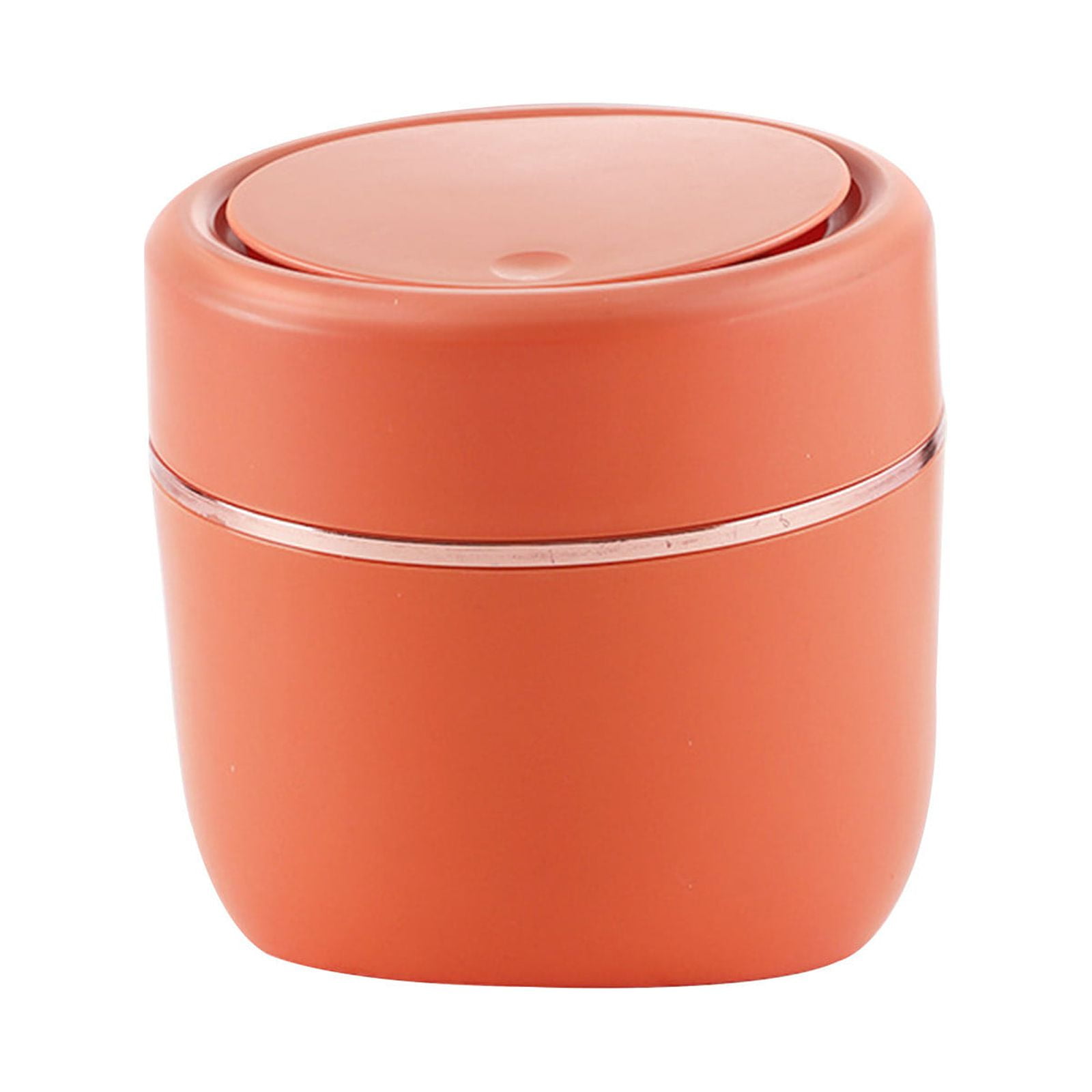 Tuphregyow Mini Desktop Trash Can With Lid,Small Countertop Garbage Can ...