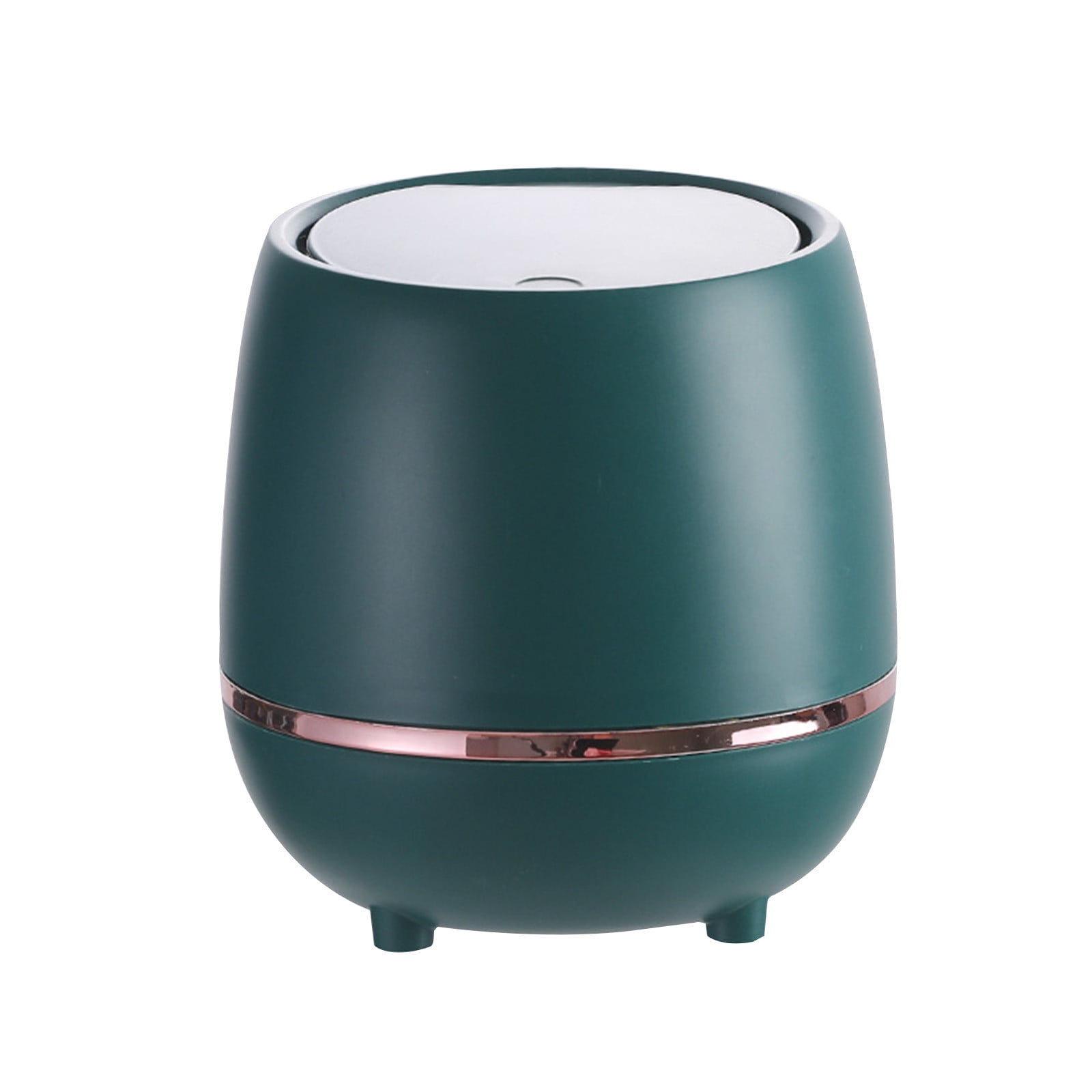 Tuphregyow Mini Desktop Trash Can With Lid,Small Countertop Garbage Can ...