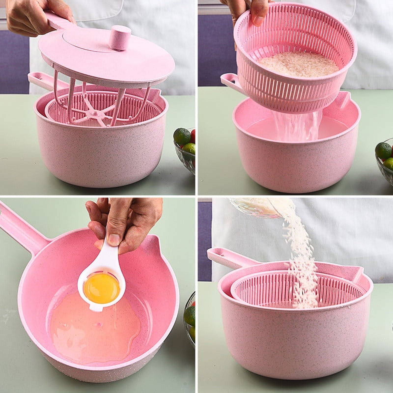 Tuphregyow Multifunctional Rice Washer and Salad Dehydrator with ABS ...