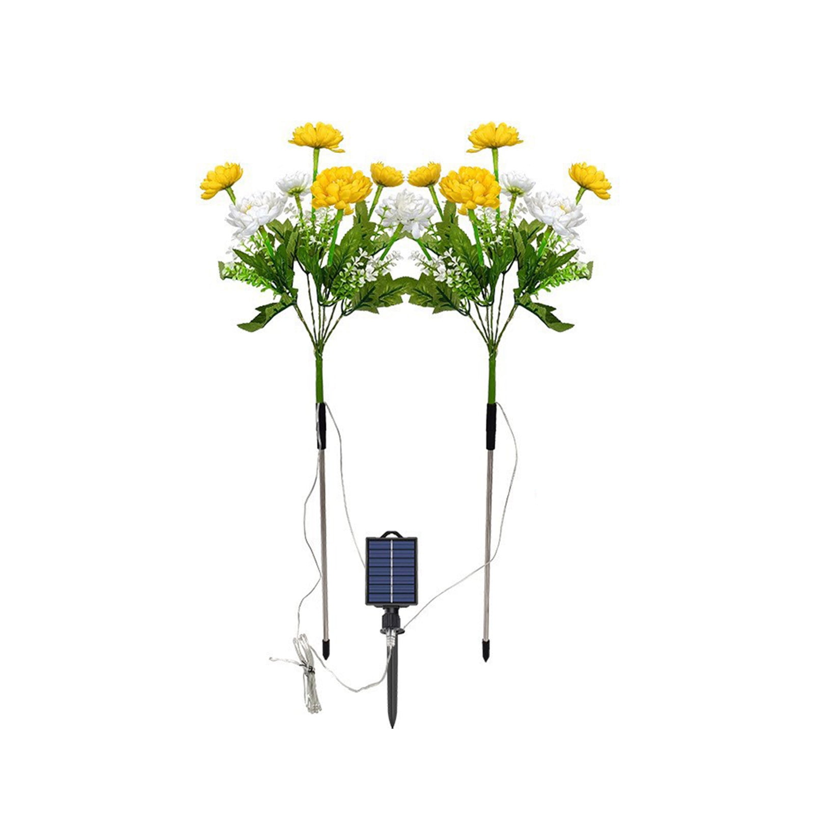 Tuphregyow Solar Lights Outdoor,Upgraded Realistic Solar Garden Lights ...