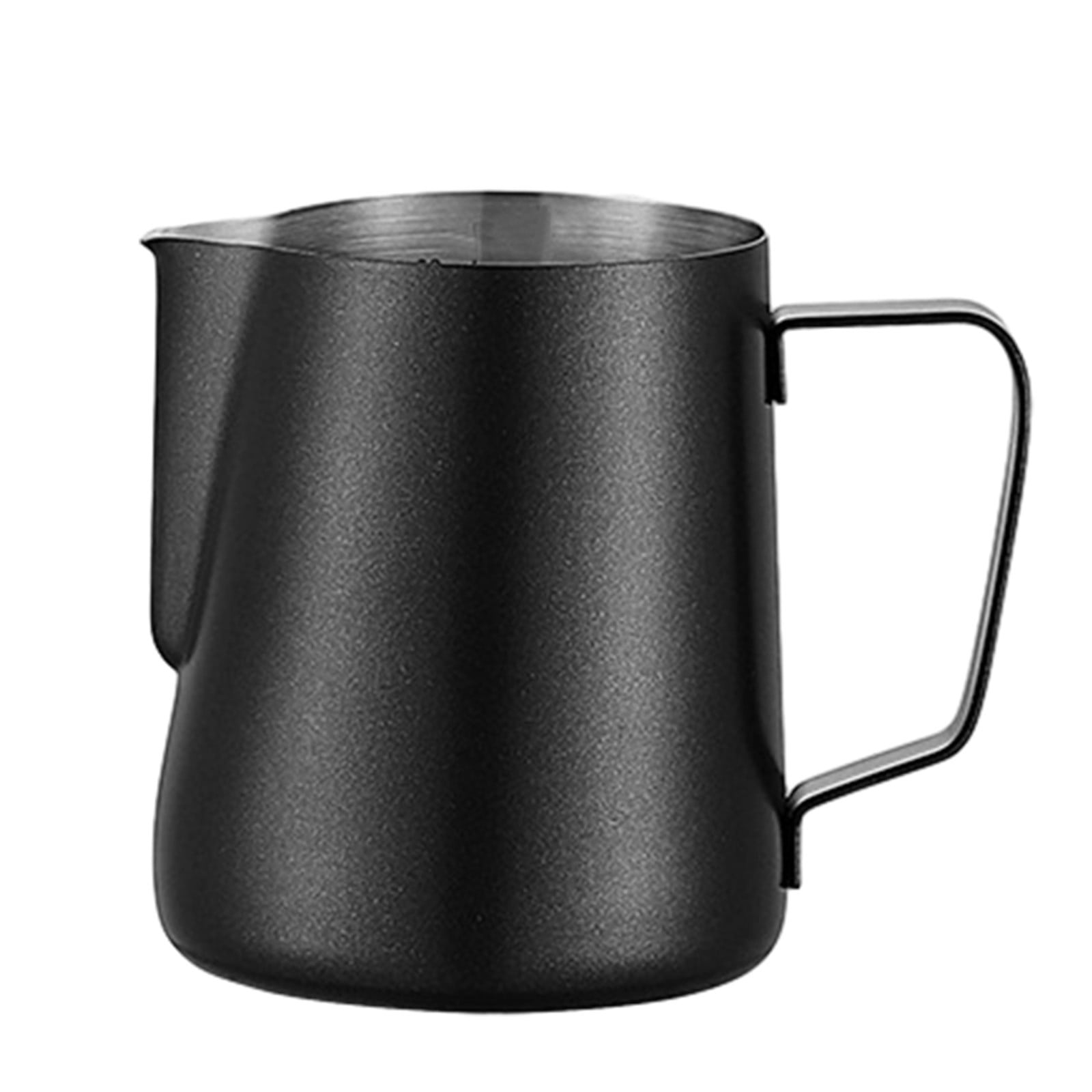 Tuphregyow Stainless Steel Milk Frother Pitcher with Insulated Handle ...