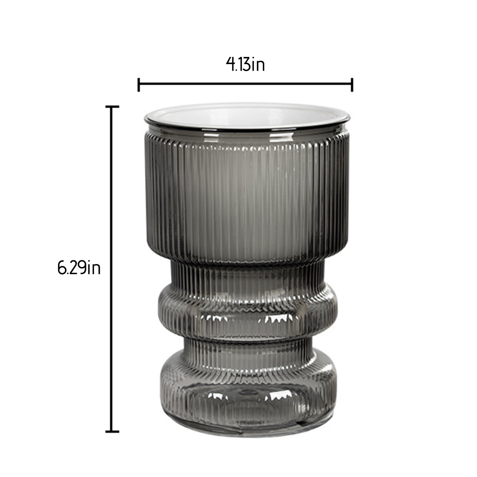 Tuphregyow Transparent Hydroponic Small Potted Plant Pots Indoor Living ...