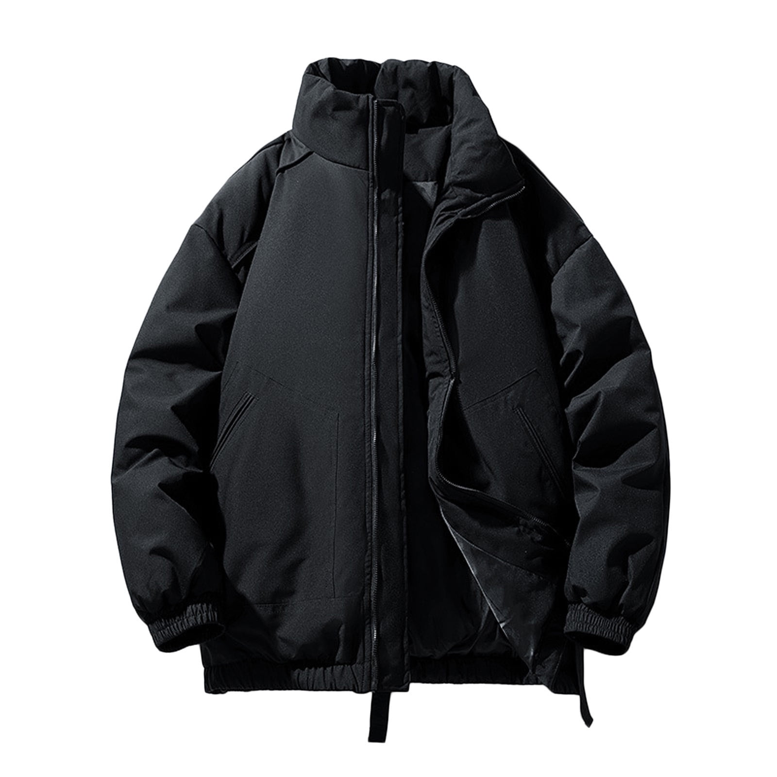 Tuphregyow Warm Men's Insulated Work Coat - Wool Jacket for Winter ...
