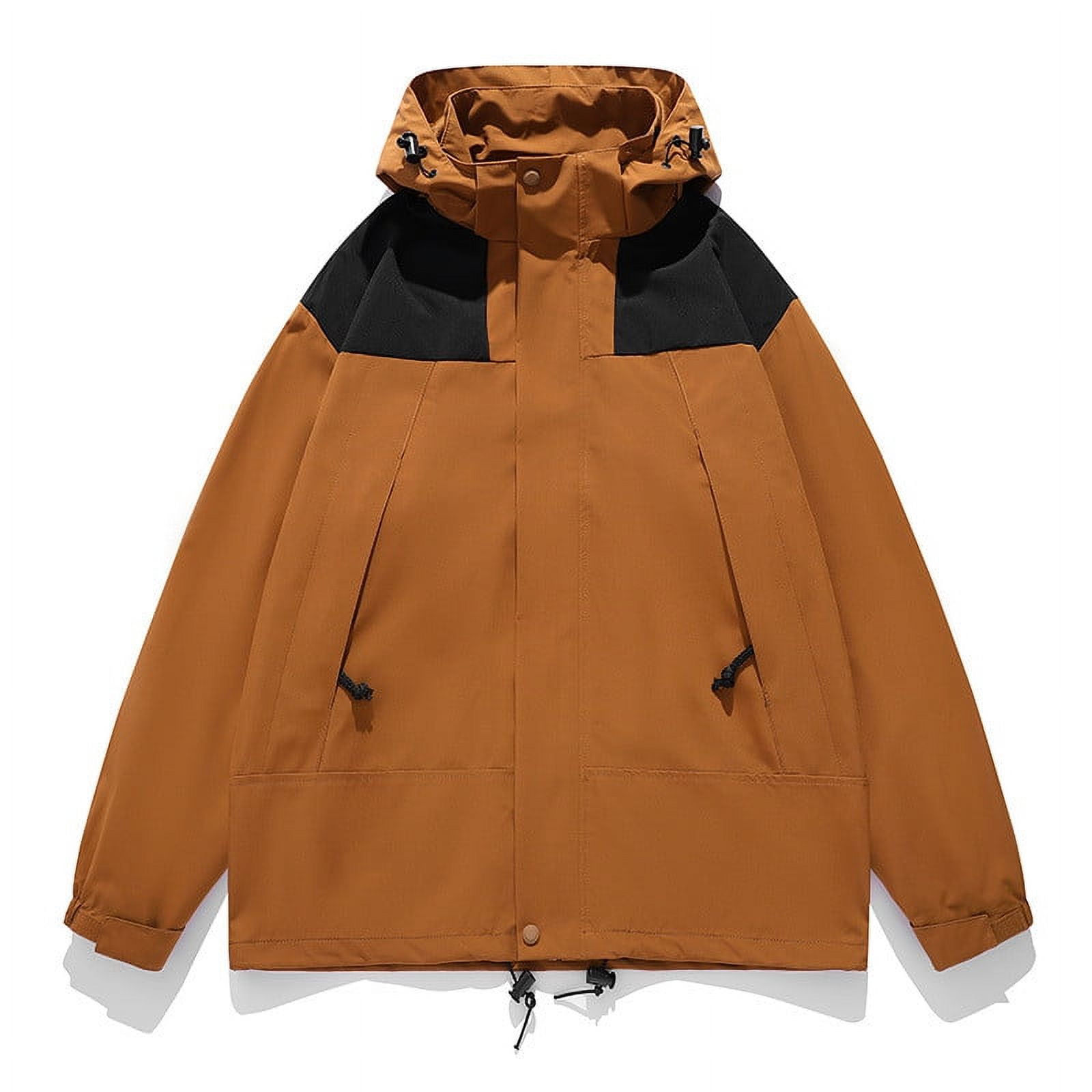 Tuphregyow Women Waterproof Rain Jacket Color Block Trendy for Hiking ...