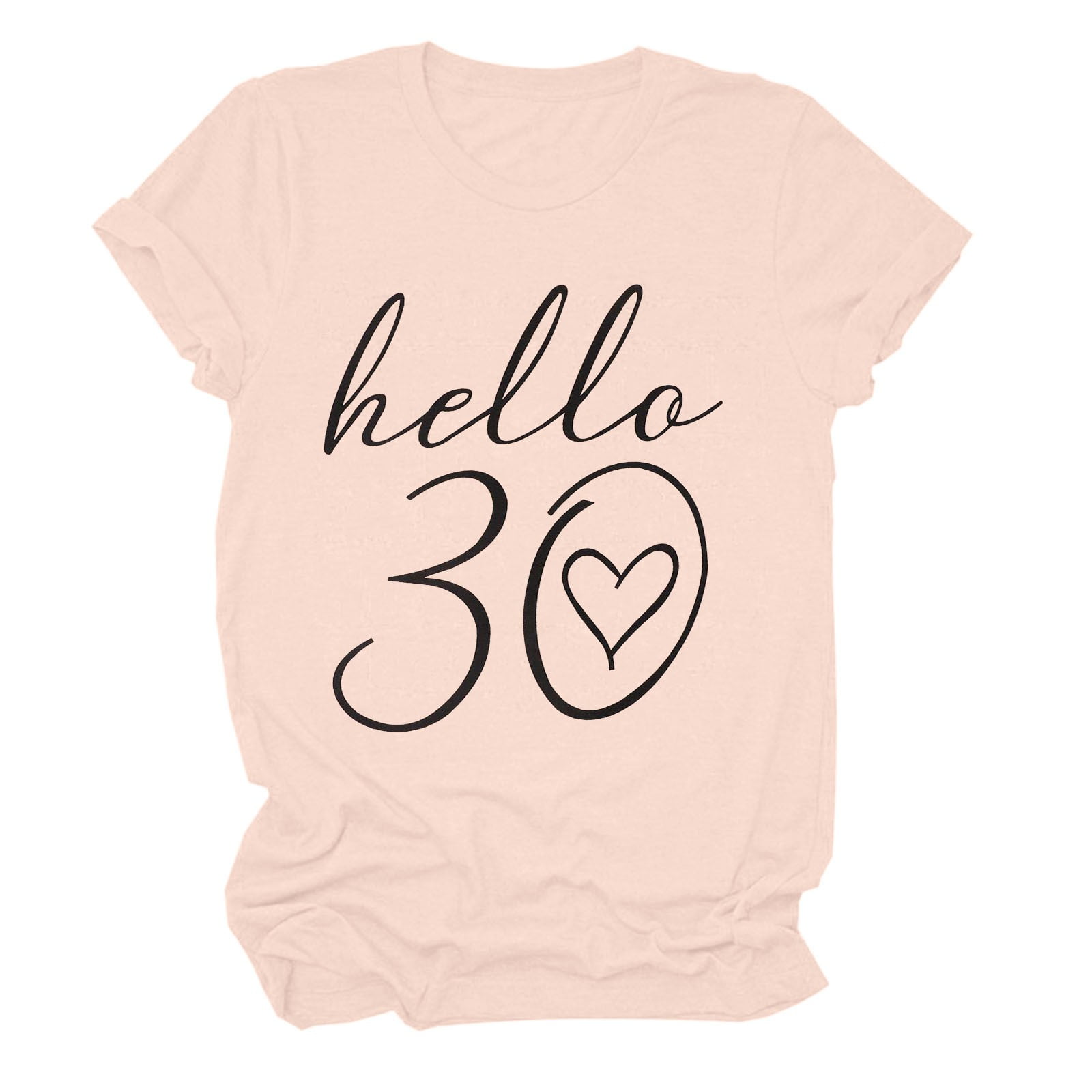 Tuphregyow Womens Shirts Clearance Summer Funny Letter Print Tee Short ...