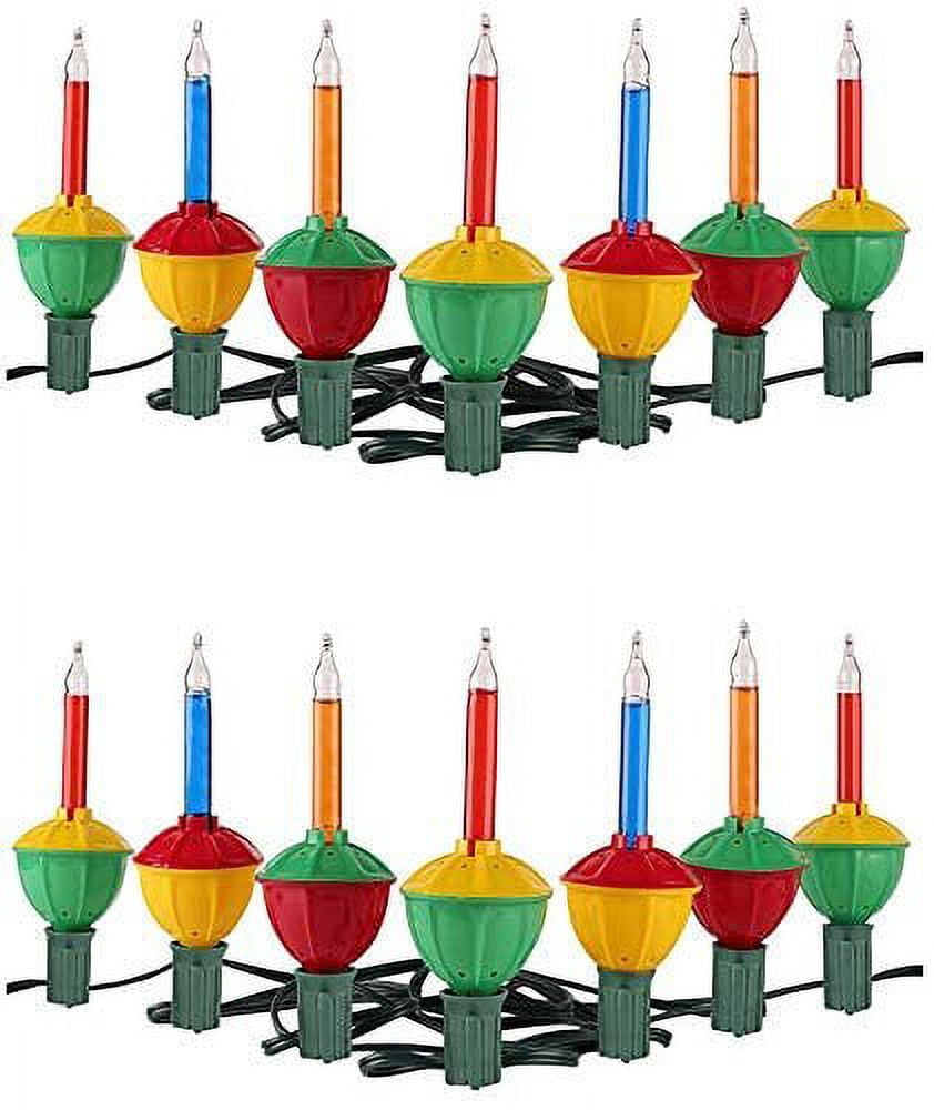 Tupkee Celebration Xmas Bubble Lights Set - 14 Multi-Color Lights for ...