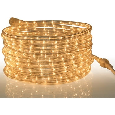 150 ft. Clear Incandescent Rope Light Spool Indoor-Outdoor Bulk Tube ...