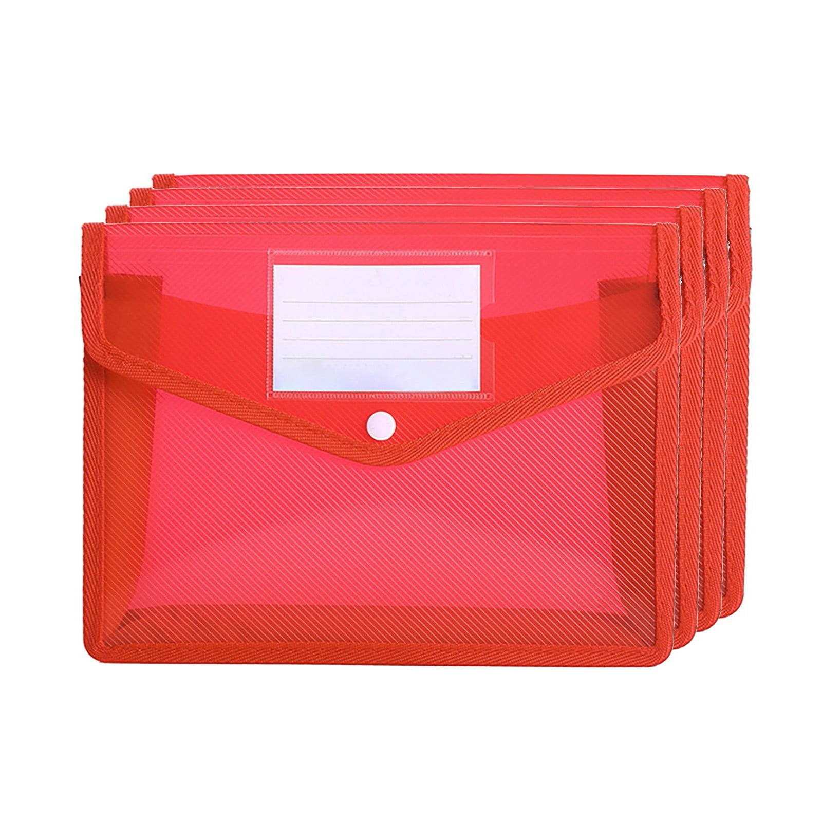 Tuplbcv 4pcs Folder File With Snap Document Wallet Expanding File ...