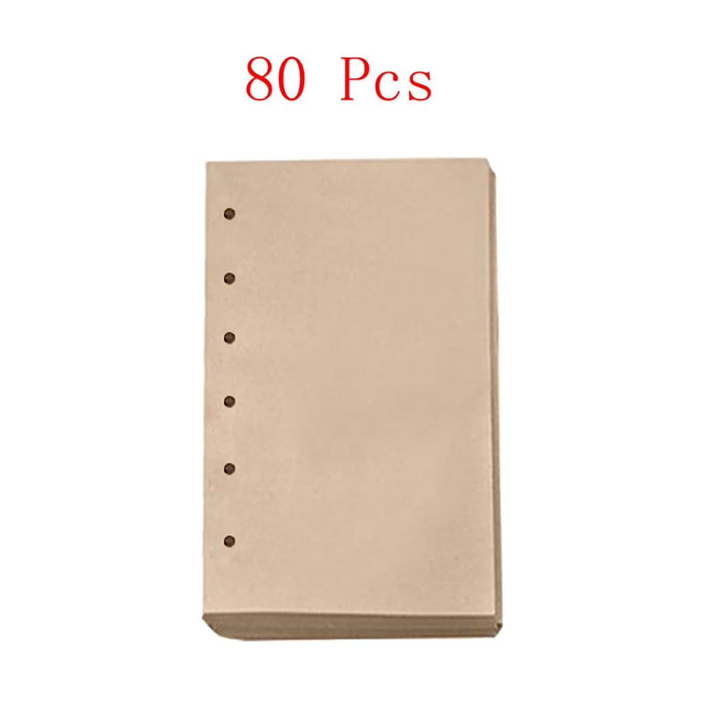 Tuplbcv 80 Sheets A6 Notebook Refill, Vintage Retro Kraft Paper ...
