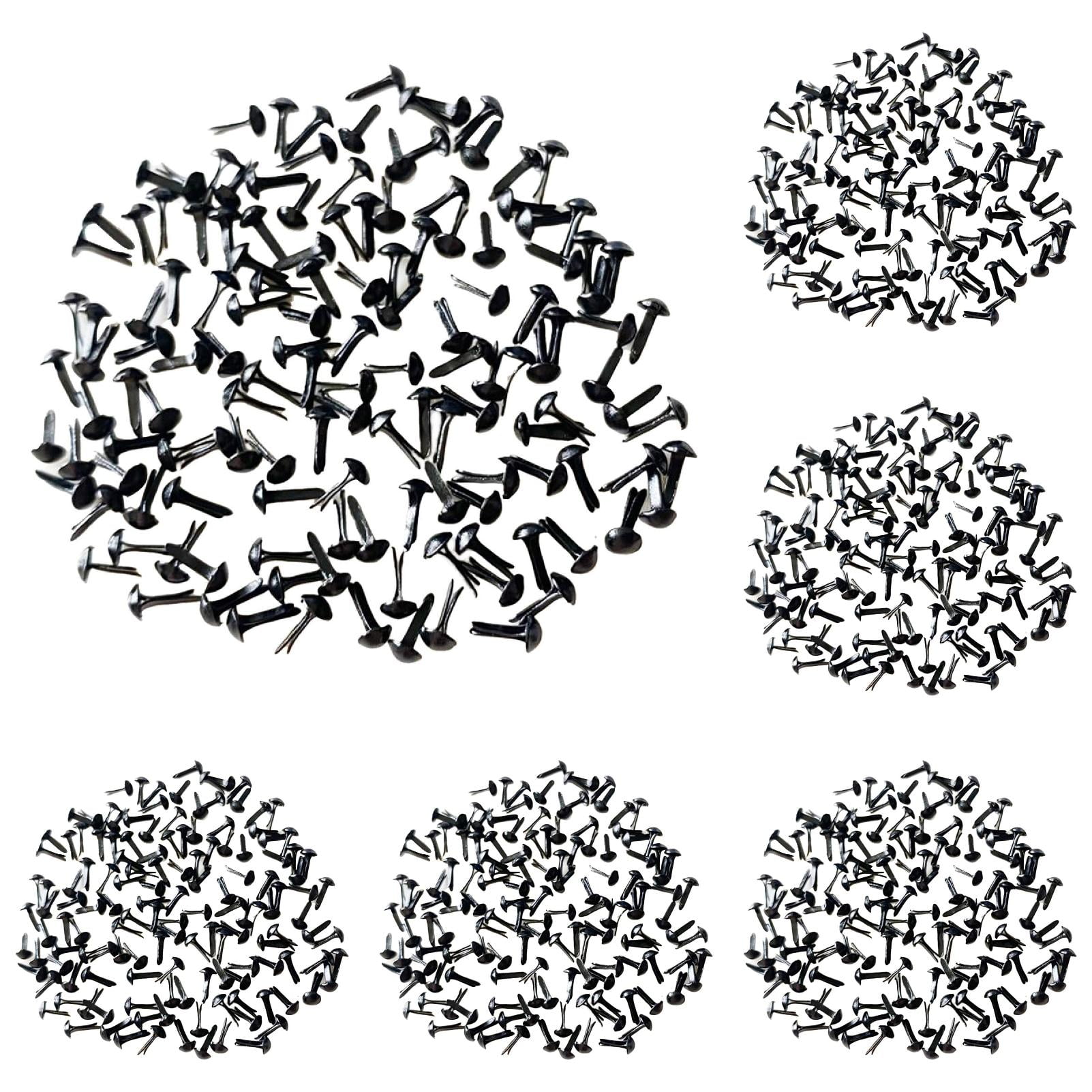 Tuplbcv Black Mini Fasteners For Paper Crafts Plated Round Paper ...