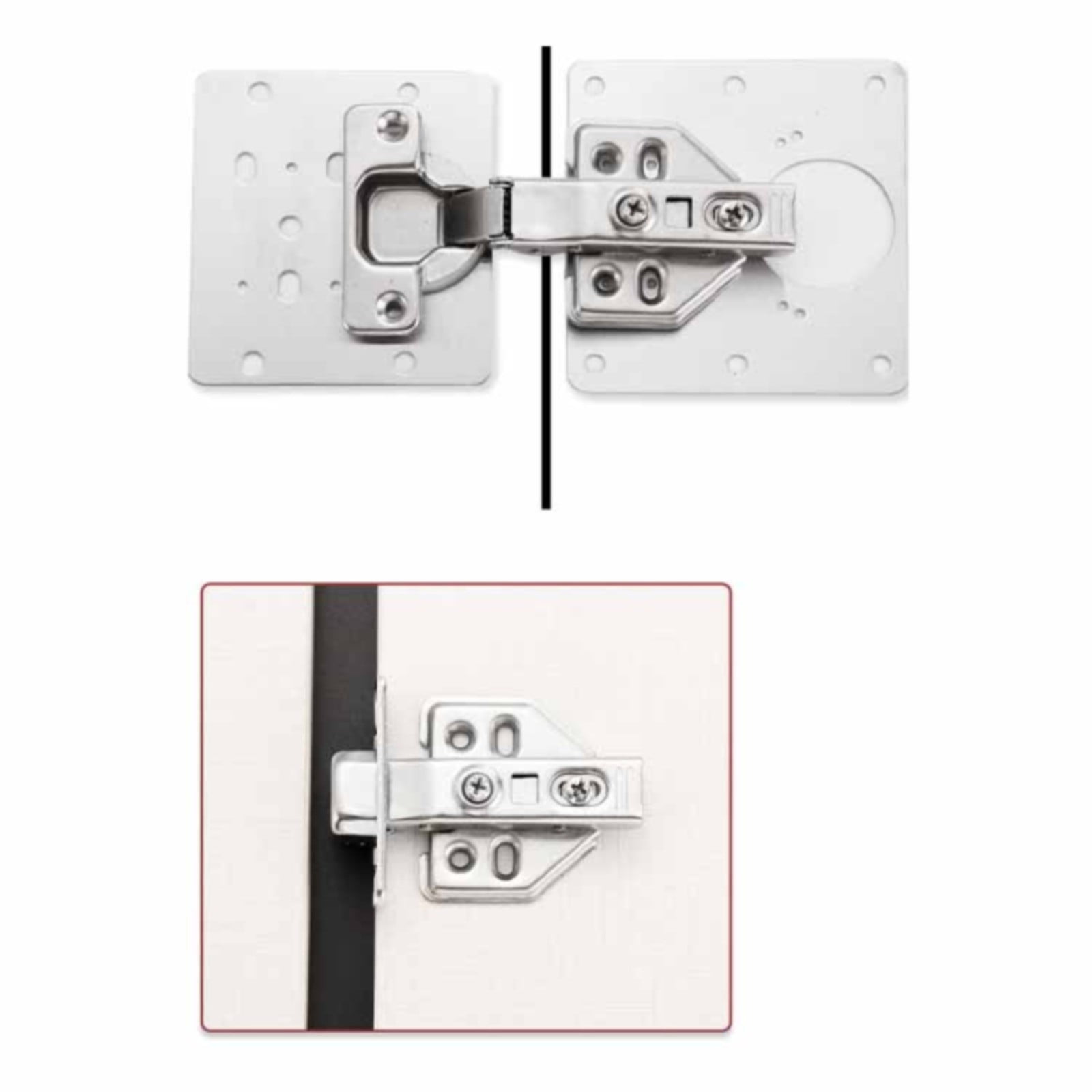 Tuplbcv Hinge Kit Hinge Kit Hinge Kit Plate For Cabinet Stainless ...