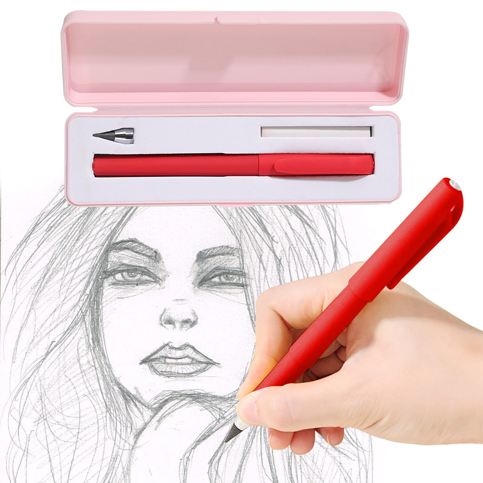 Tuplbcv Ink Pencil Vertical Technology And Rolling Pencil 2 In 1 Ink ...