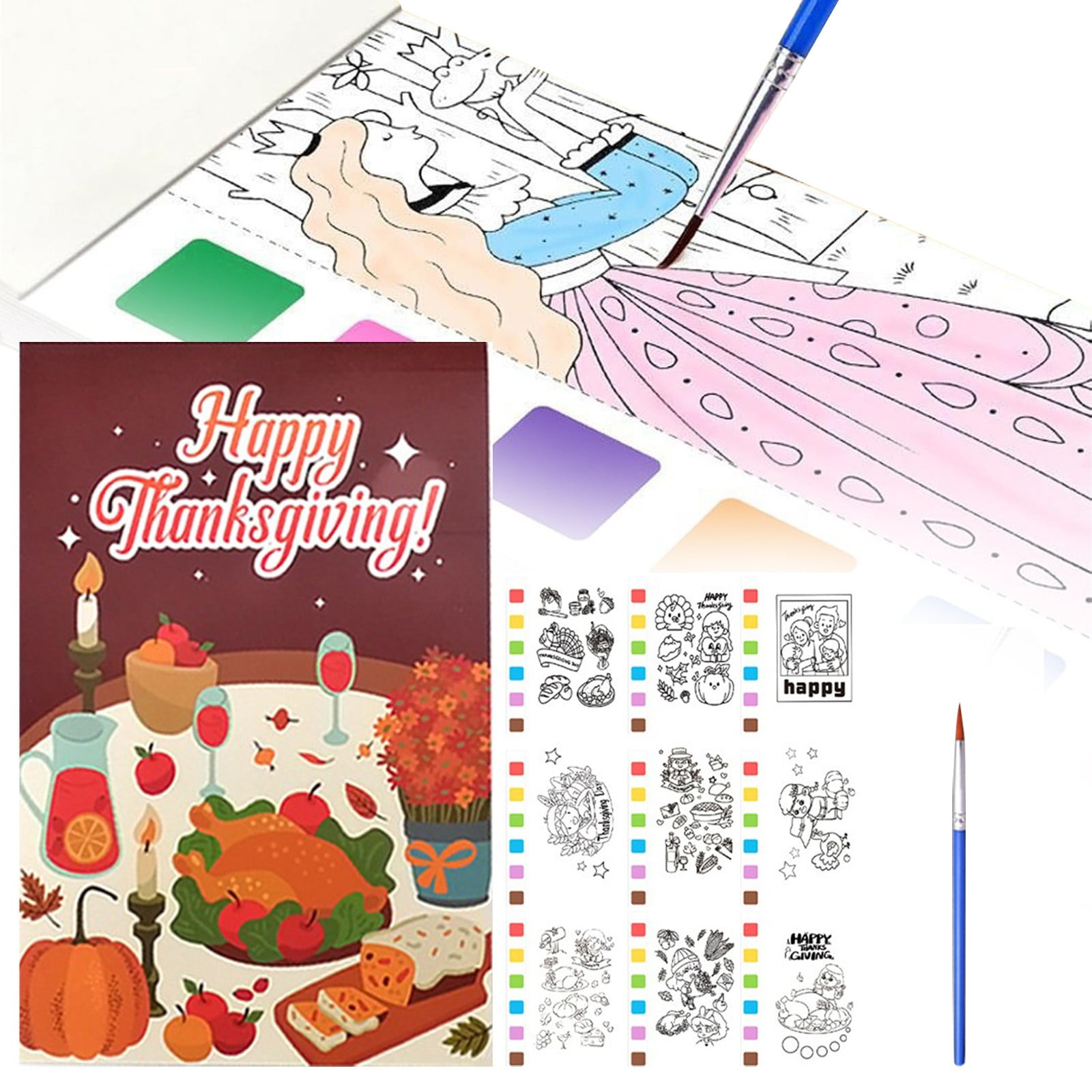 Tuplbcv Mini Paint Pad Mini Paint Pads Watercolor Paint Pad Pocket ...